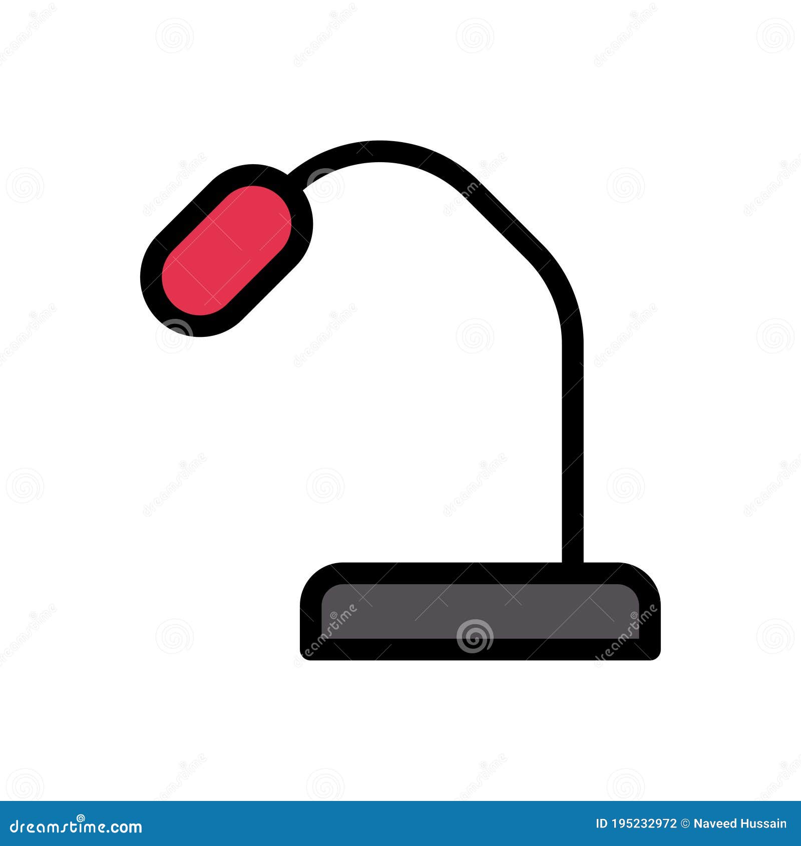 Mike Vector Flat Color Icon Stock Vector - Illustration of concert ...