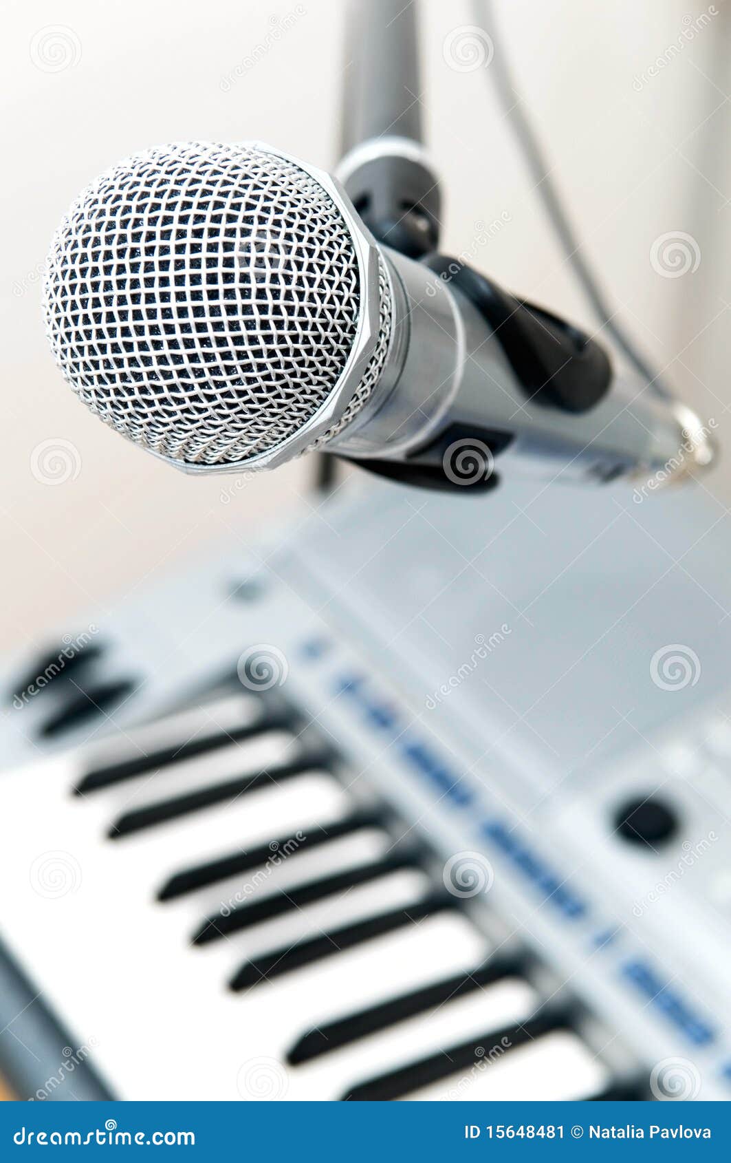 Mike and keyboard stock image. Image of devices, equipment - 15648481