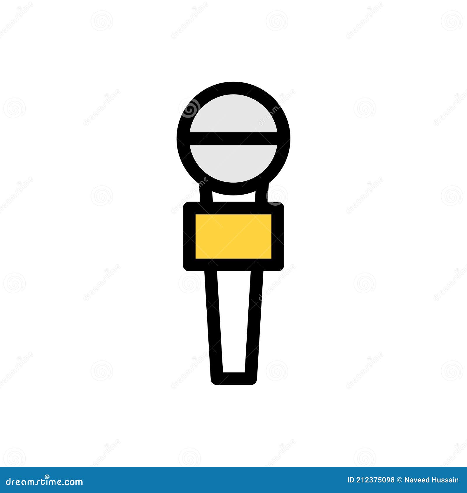 Mike stock vector. Illustration of karaoke, musical - 212375098