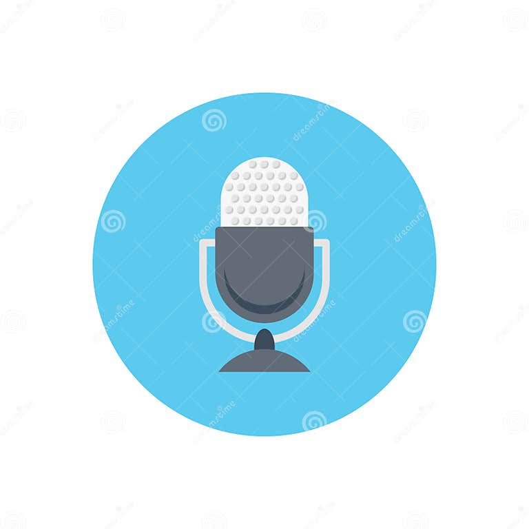 Mike stock vector. Illustration of audio, media, karaoke - 206107691