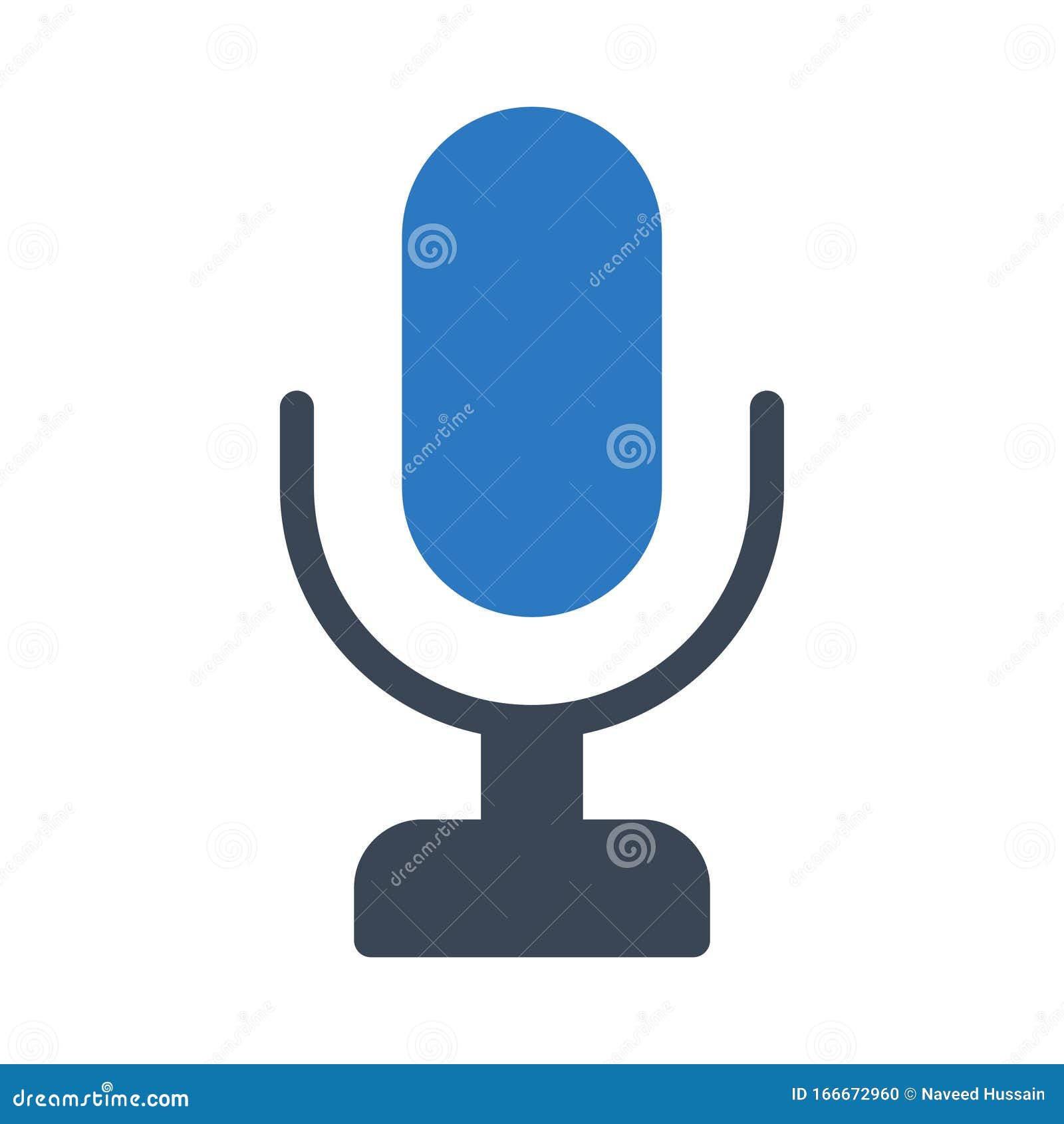 Mike Vector Glyph Color Icon Stock Illustration - Illustration of ...