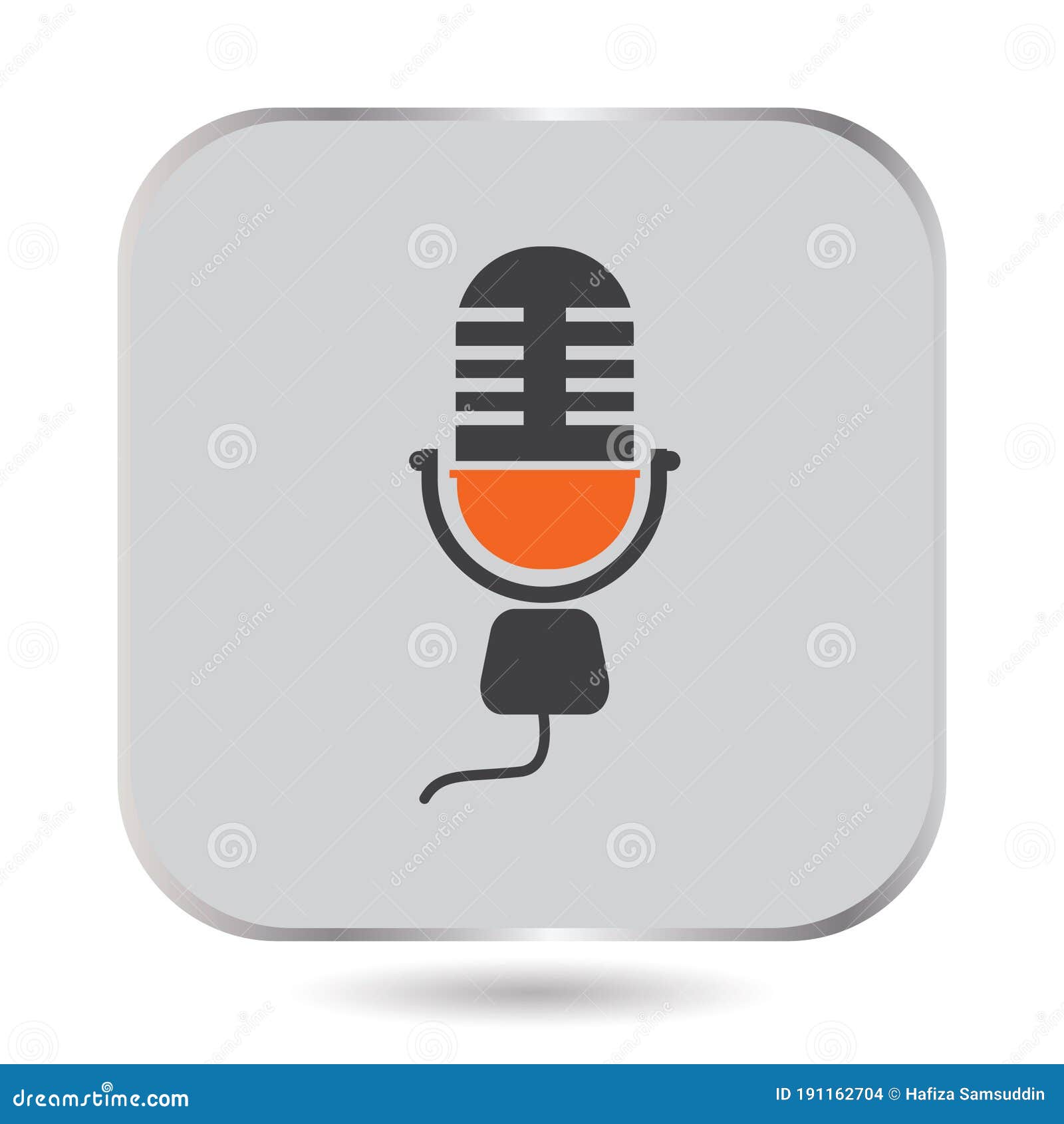 Mike. Vector Illustration Decorative Design Stock Vector - Illustration ...