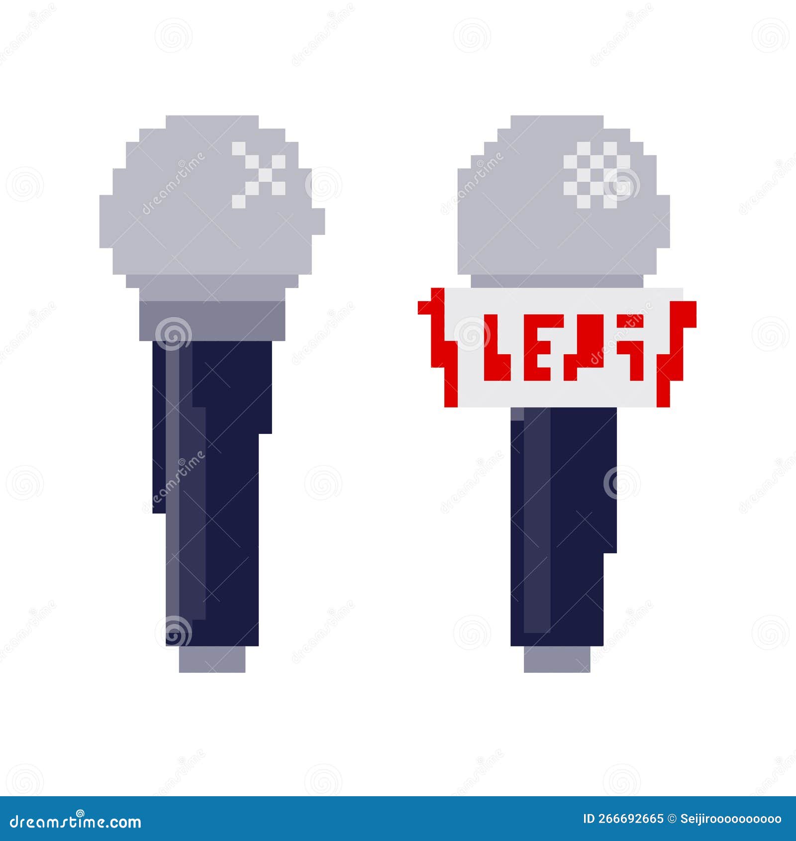 Mike stock vector. Illustration of retro, report, song - 266692665