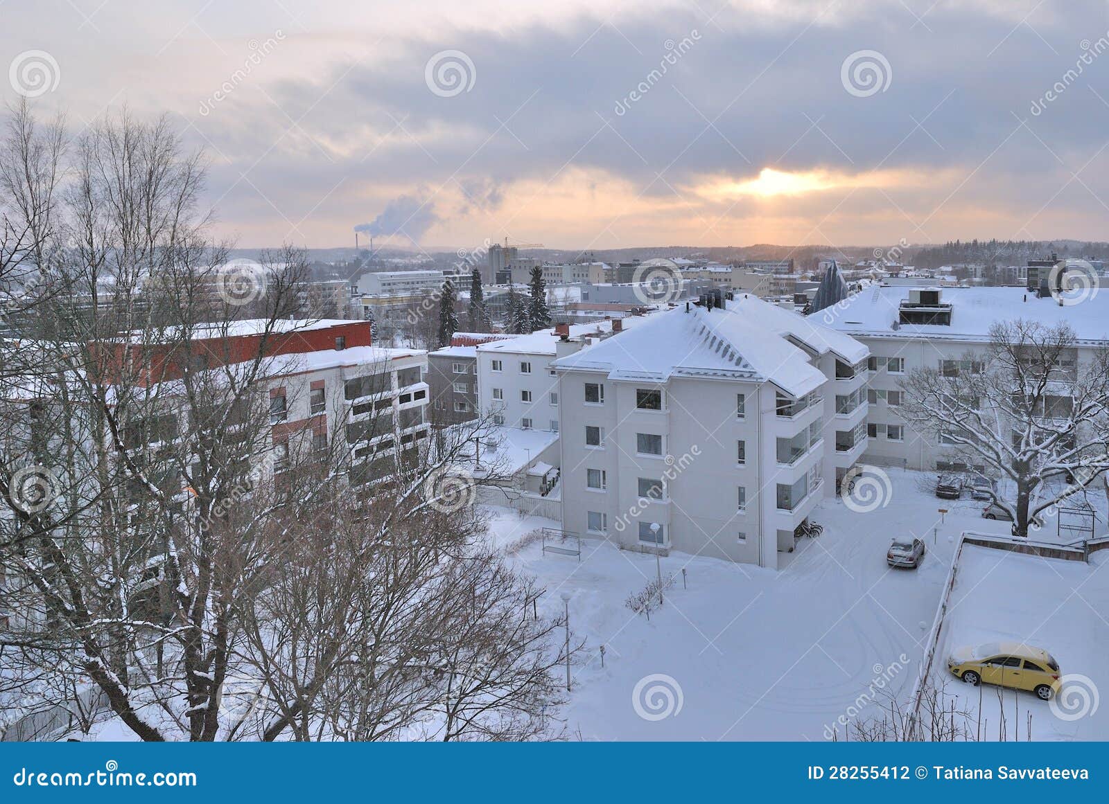 Mikkeli, Finland stock photo. Image of purple, winter - 28255412