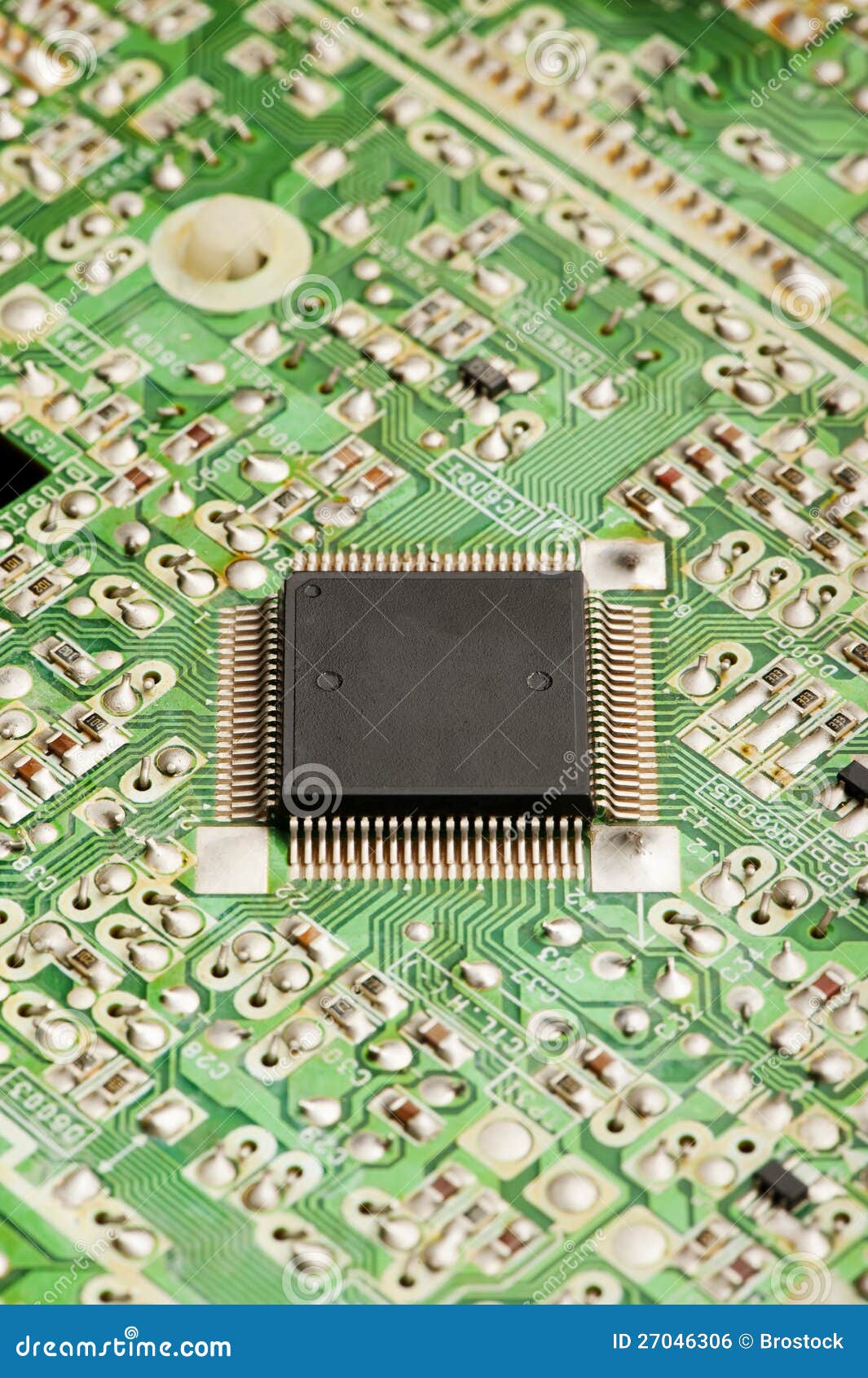 Mikrochips stockfoto. Bild von technologie, schaltung - 27046306