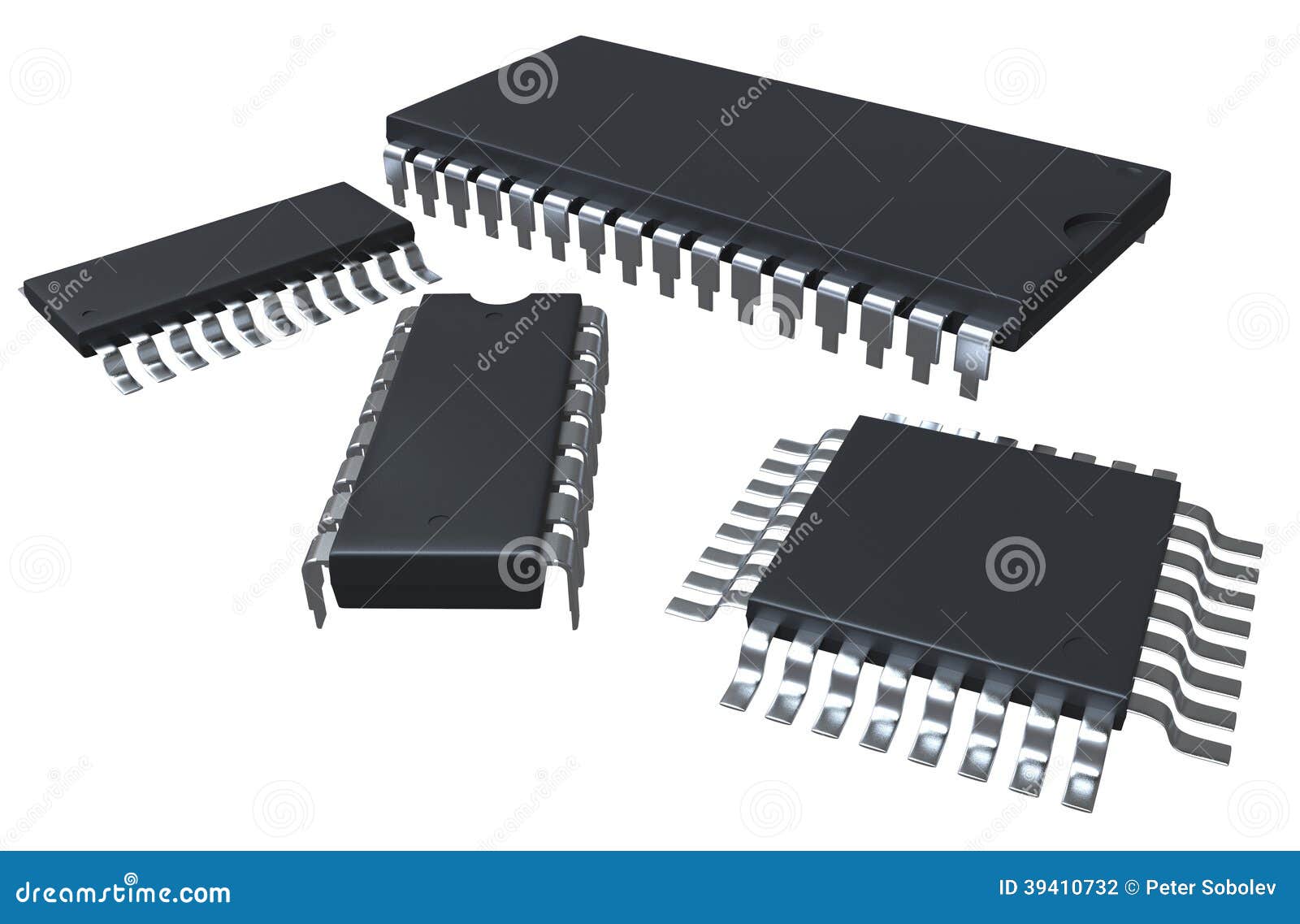 Mikrochips stock abbildung. Illustration von schaltung - 39410732