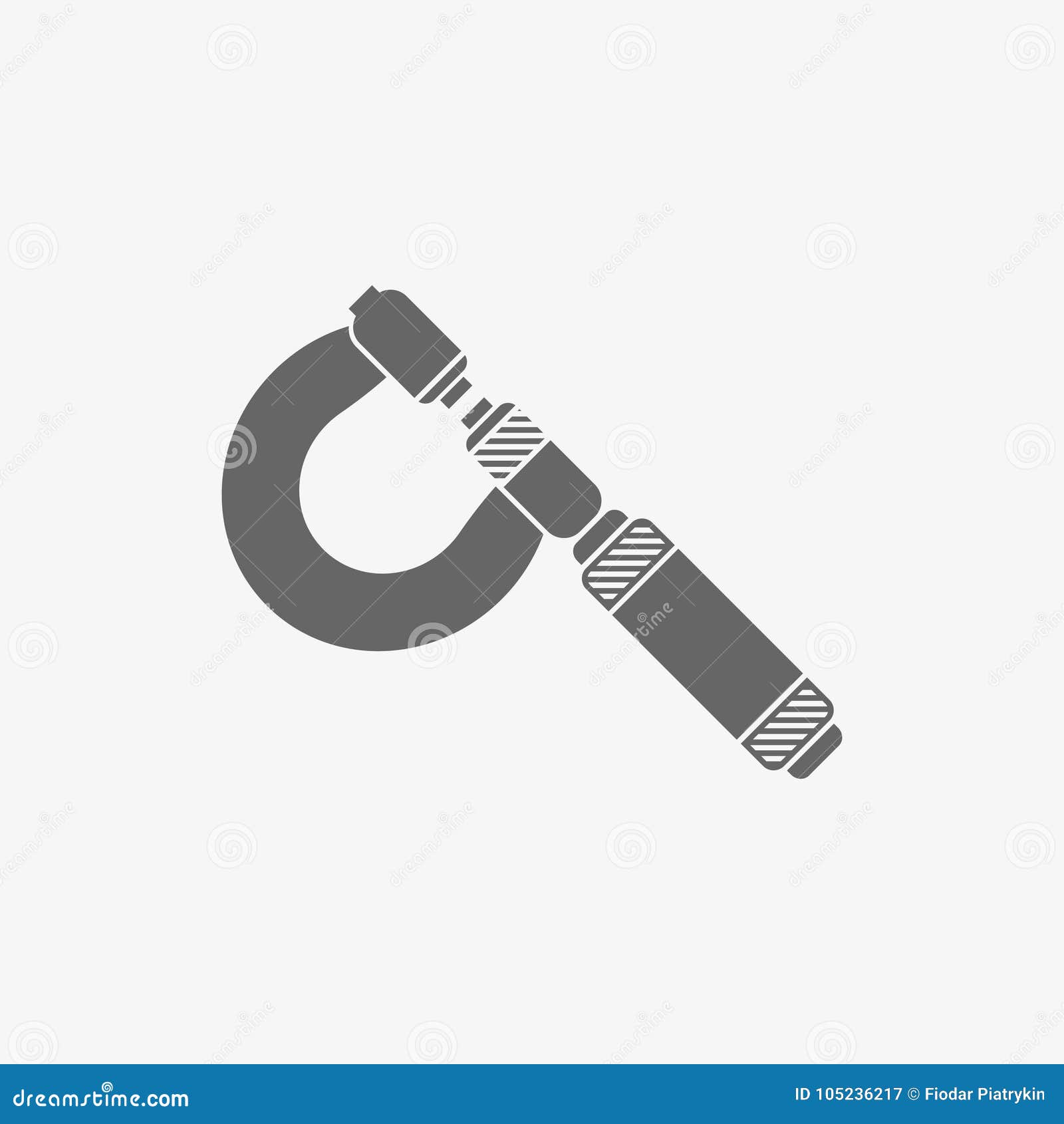 Mikrometervektorsymbol Workhouseutrustning Vektor Illustrationer ...