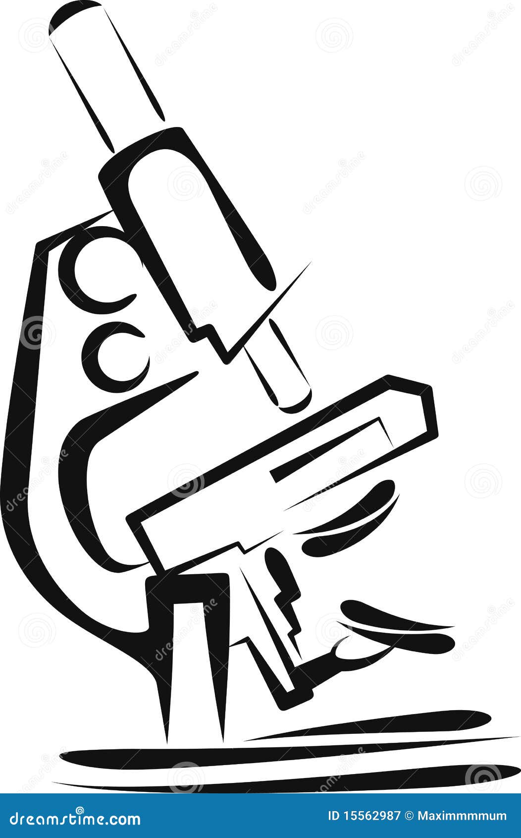 Mikroskop vektor abbildung. Illustration von medizin - 15562987