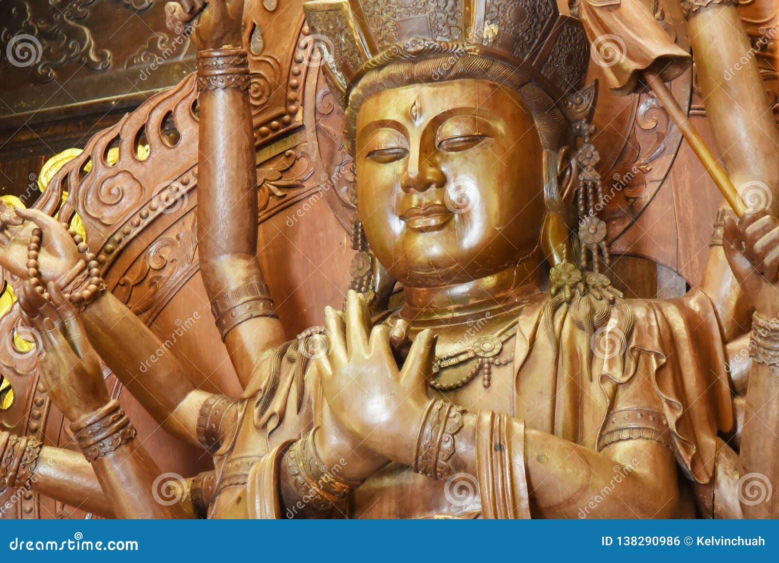 Mil Estatuas De Buddha De Las Manos Foto de archivo - Imagen de budas ...
