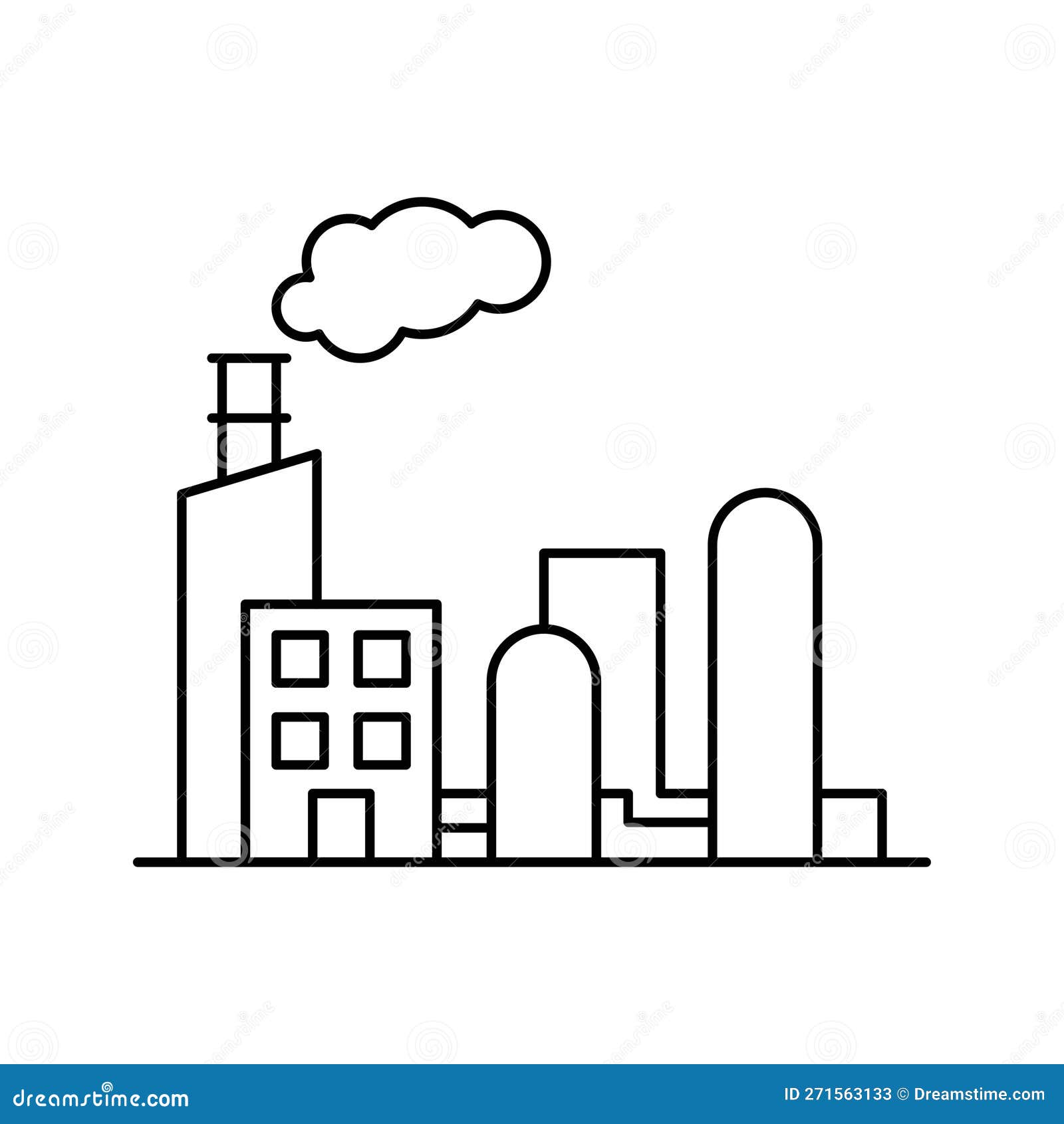 Mil, Industry , Fuel Industry, Petroleum Industry Icon Stock Vector ...