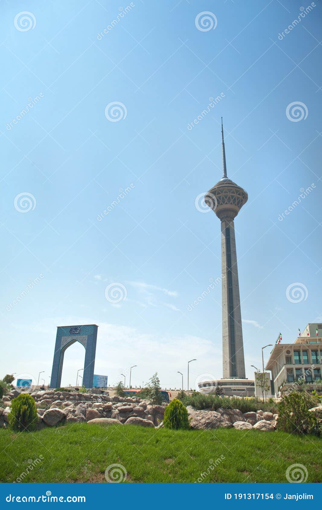 Milad Tower in Tehran, Iran Editorial Stock Image - Image of ...