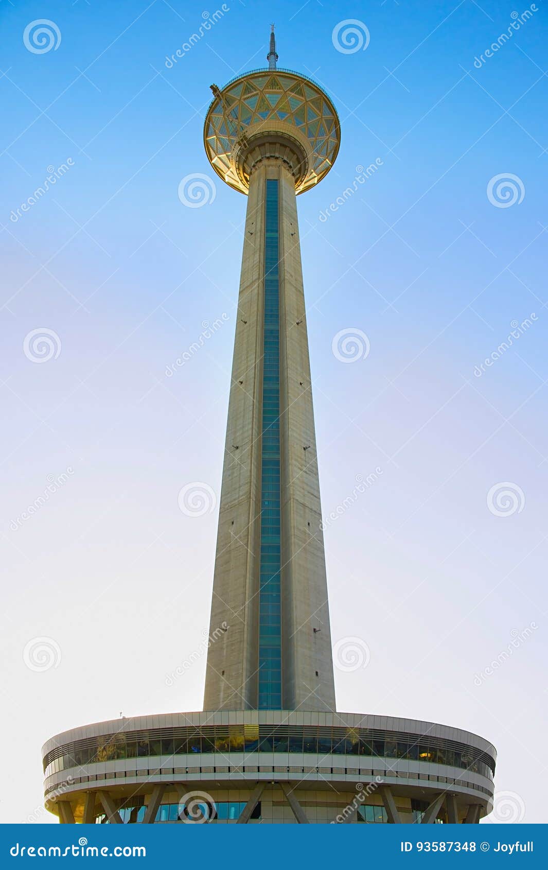 Milad Tower Close-up. Tehran, Iran Stock Photo - Image of sightseeing ...