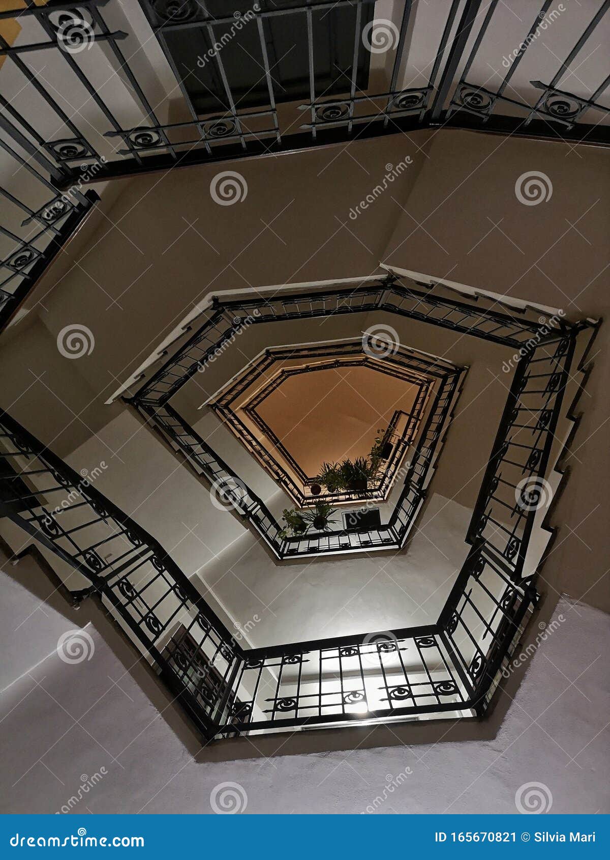 Milan aurea stock image. Image of fibonacci, stairs - 165670821