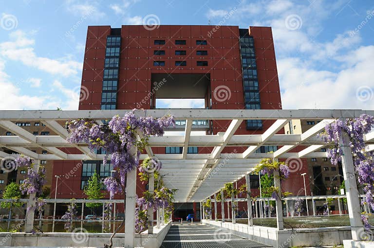 Milan -the Bicocca University at Spring Editorial Photography - Image ...