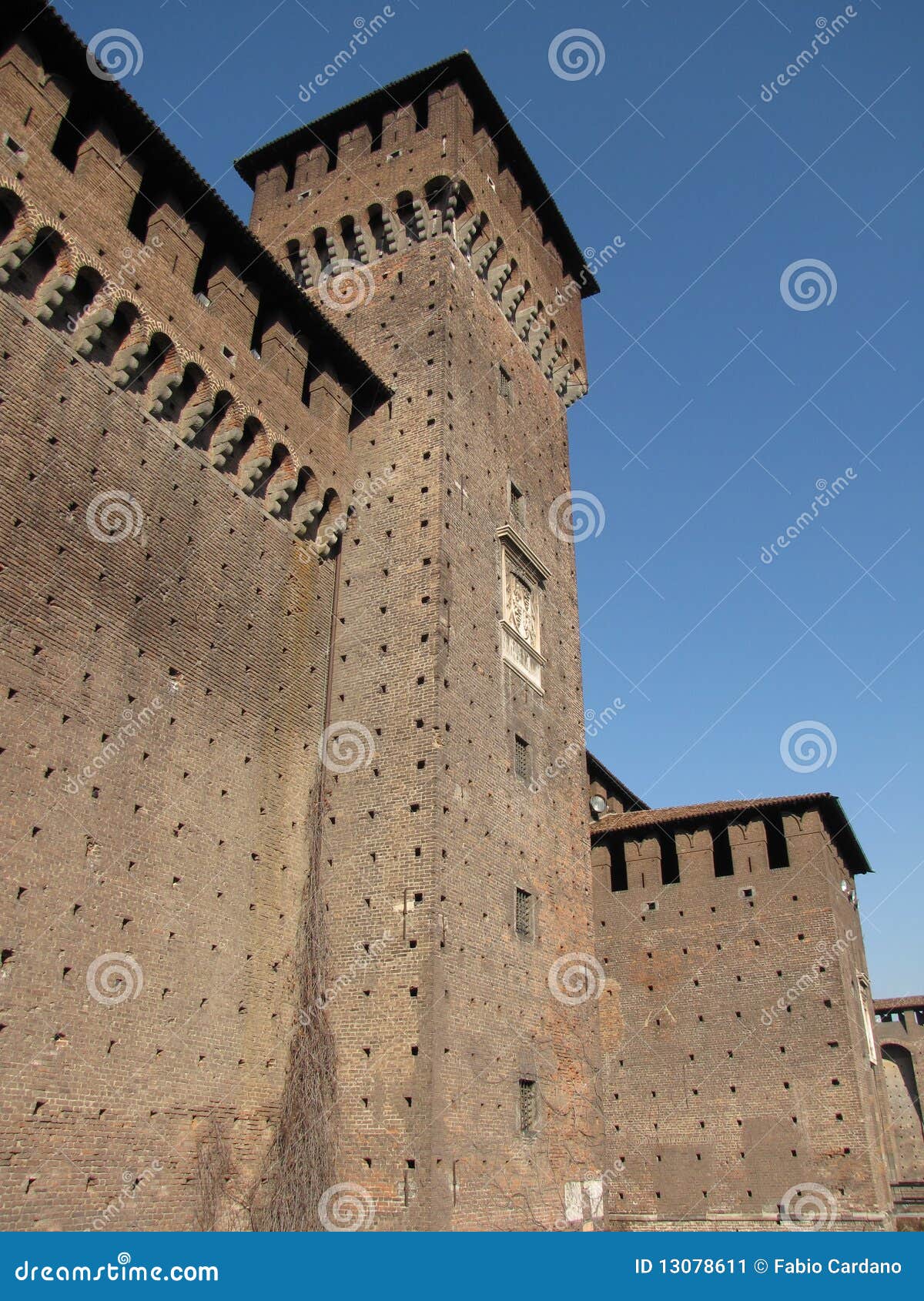 Milan castle stock image. Image of milan, historic, castello - 13078611