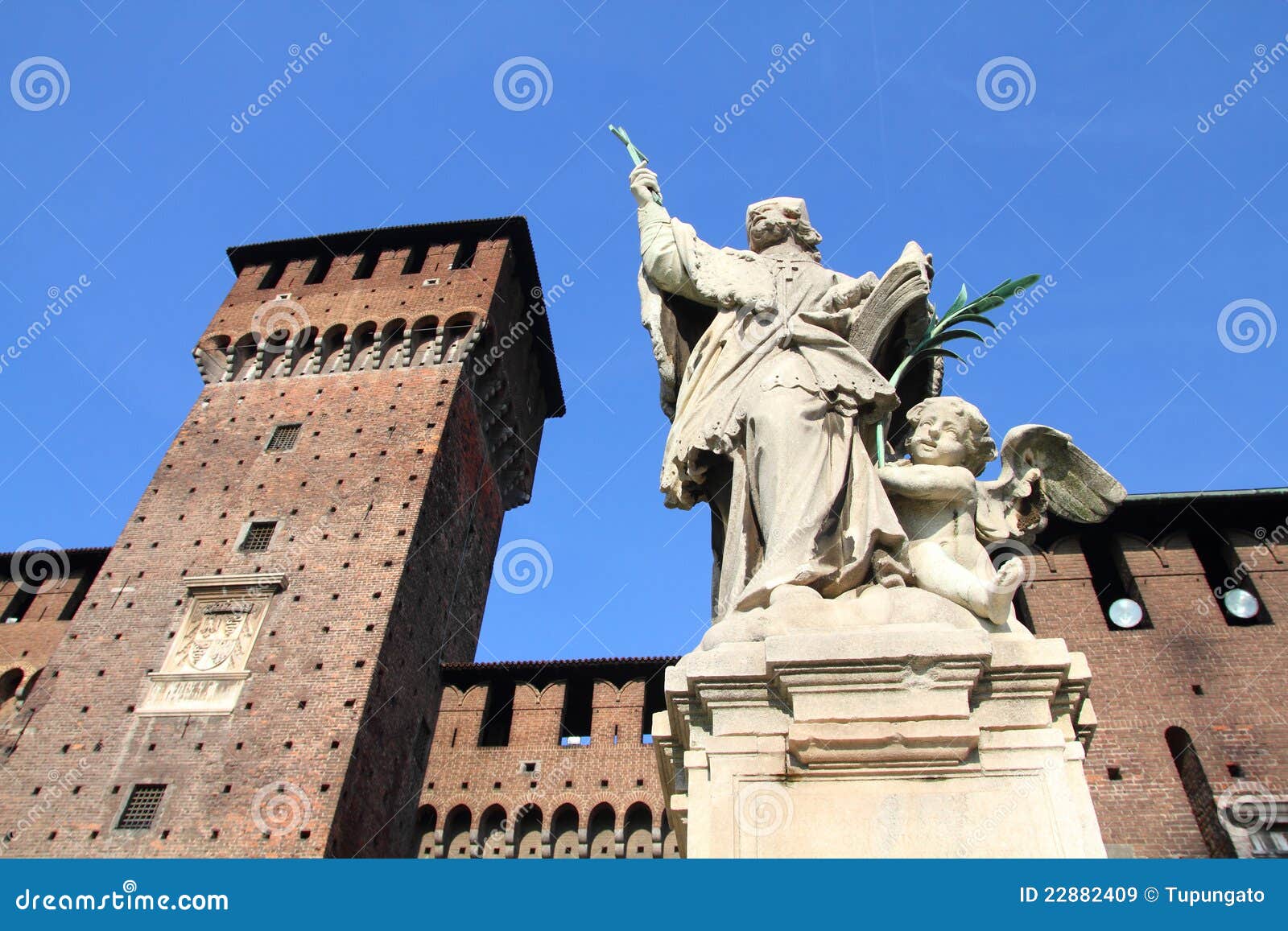 Milan castle stock image. Image of milano, tourism, europe - 22882409