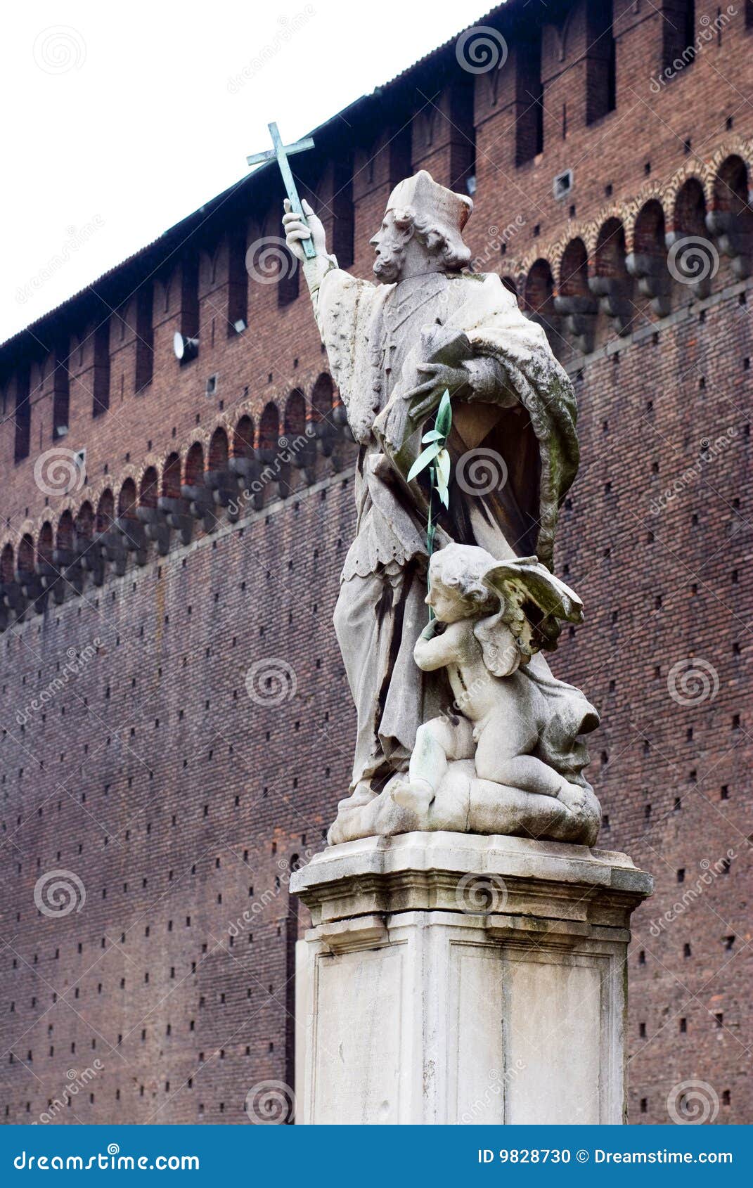 Milan castle stock photo. Image of attraction, dukes, century - 9828730