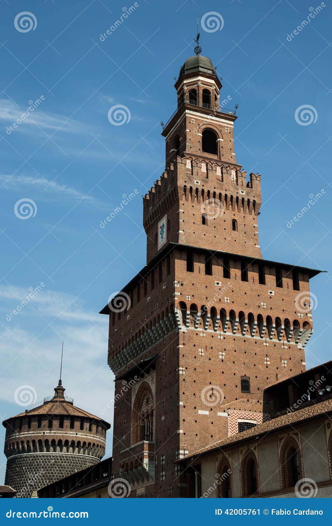 Milan castle stock image. Image of italy, fortress, ancient - 42005761