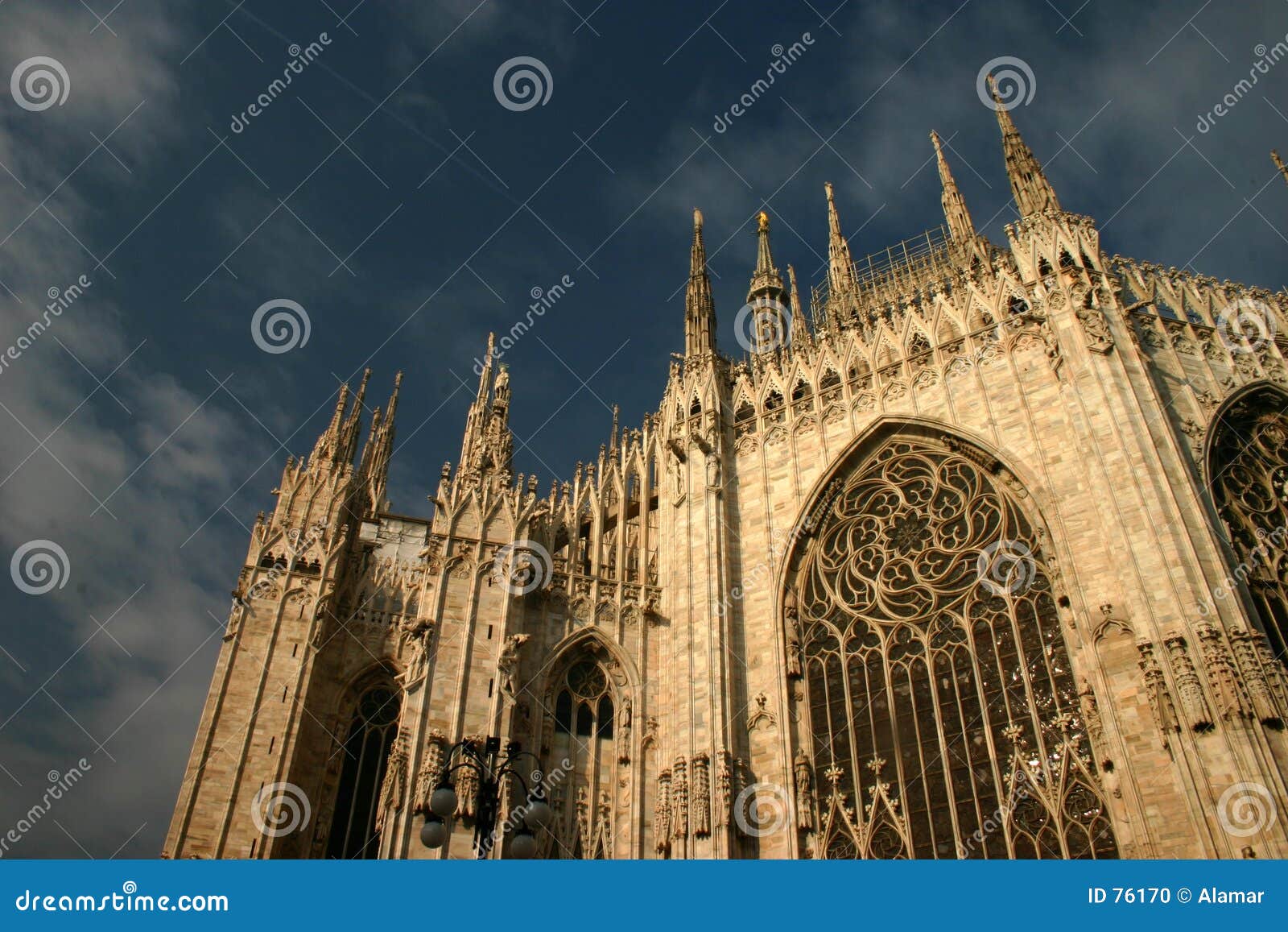 Milan Cathedral stock photo. Image of europe, italy, cloudy - 76170