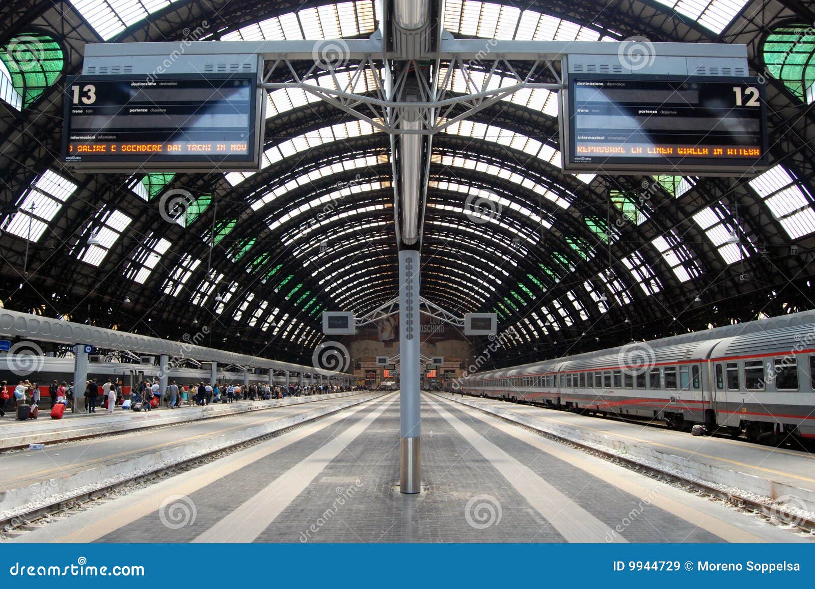 Milan Central Railway Station Stock Image - Image of central, fast: 9944729