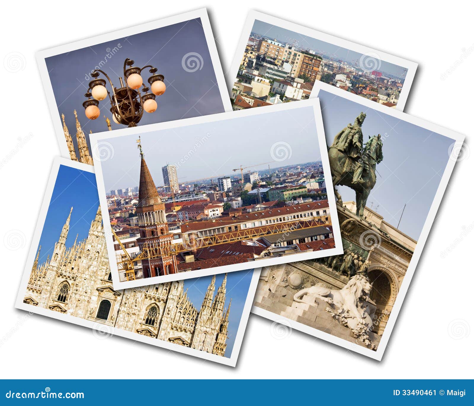 Milan Collage stock image. Image of tourism, christian - 33490461