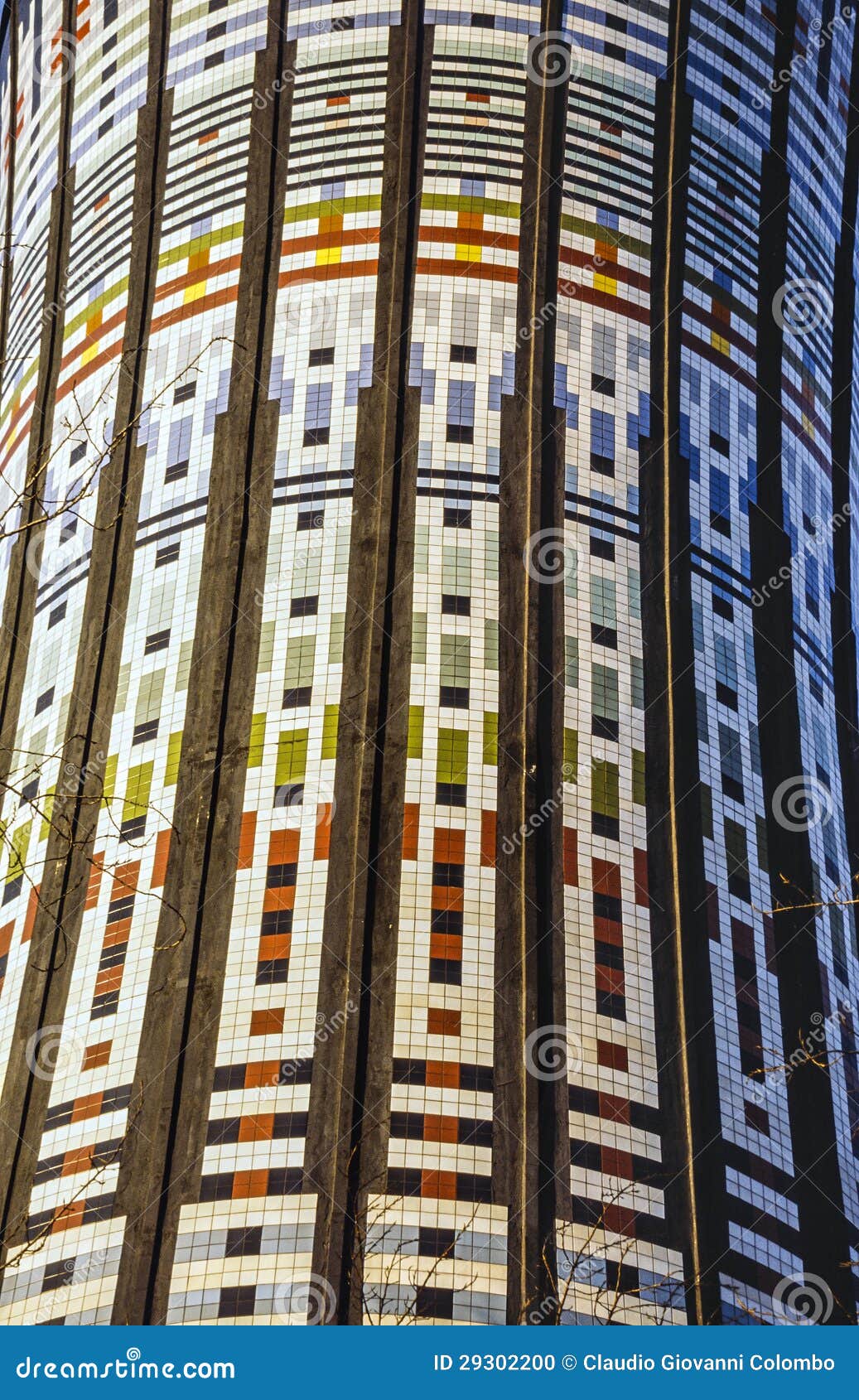 Milan, colorful tower stock photo. Image of italy, outdoor - 29302200