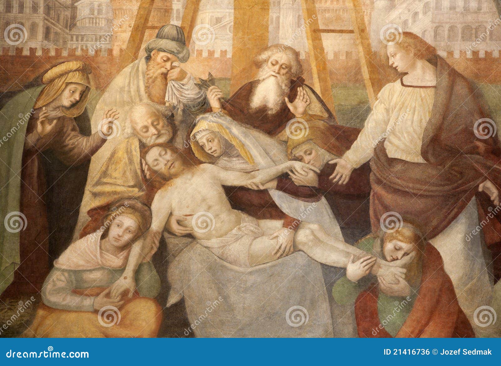 Milan - Deposition of Christ Editorial Photo - Image of jesus, fresco ...