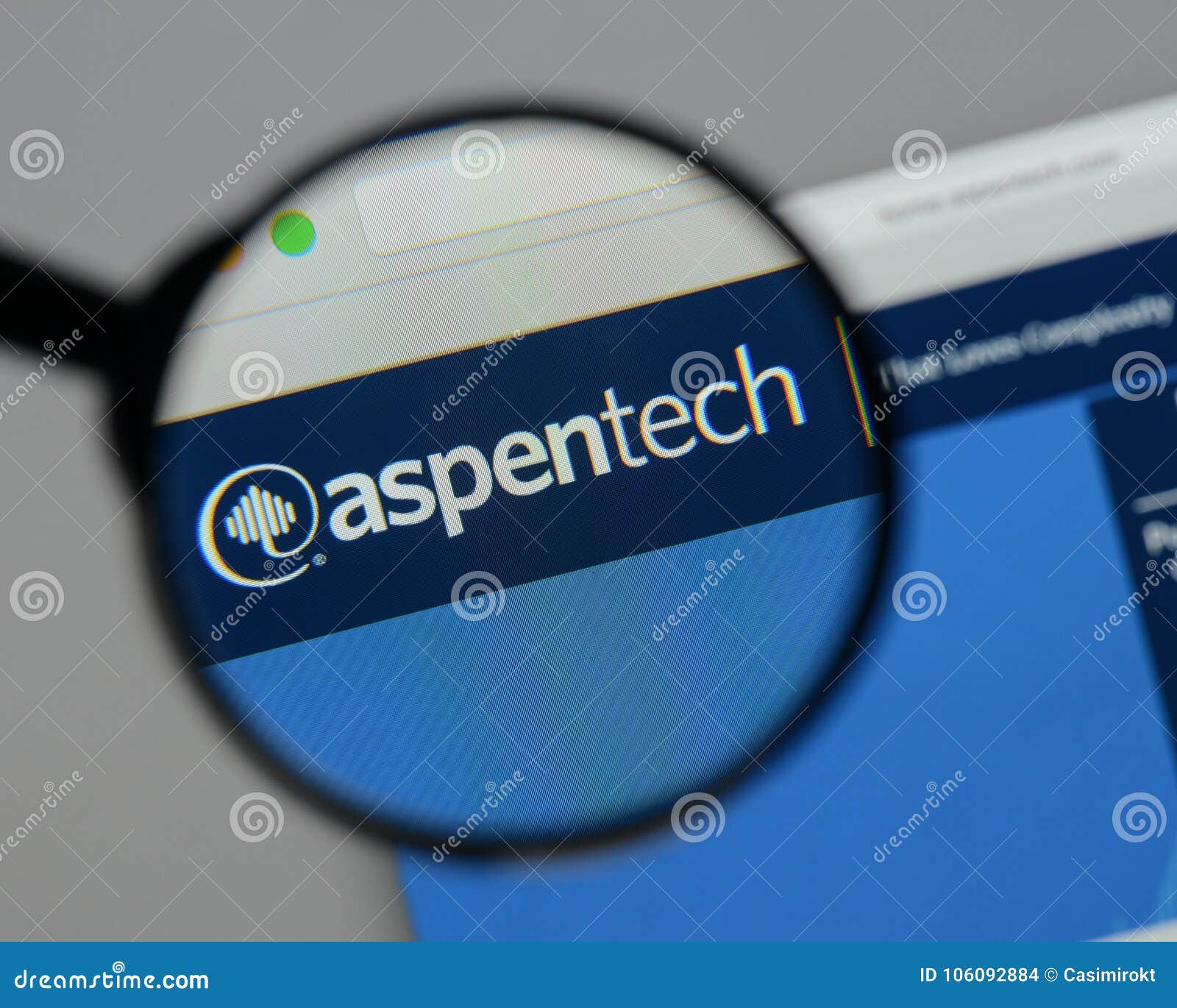 Milan, Italy - August 10, 2017: Aspen Technology Logo on the Web ...