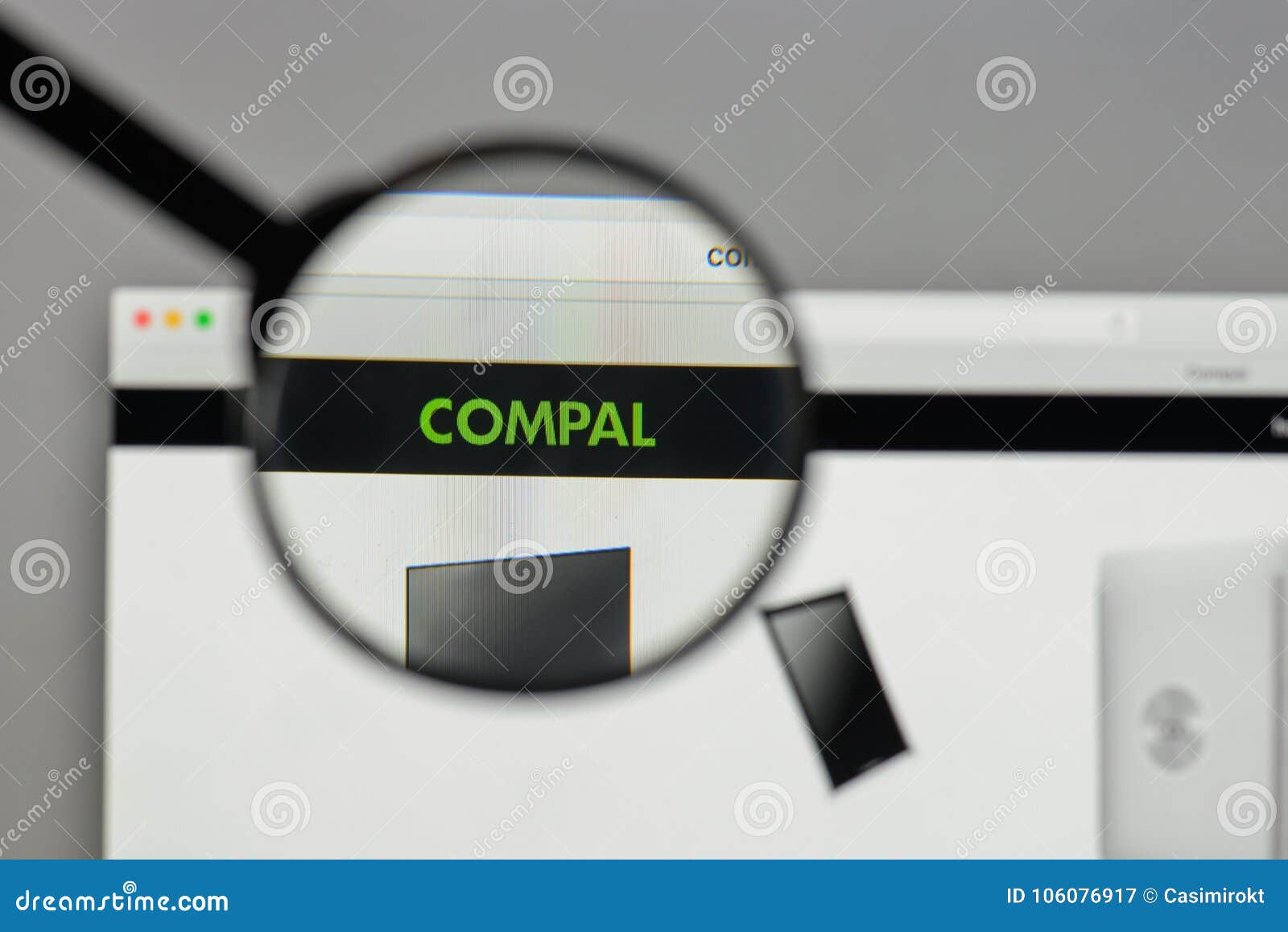 Milan, Italy - August 10, 2017: Compal Electronics Logo on the W ...