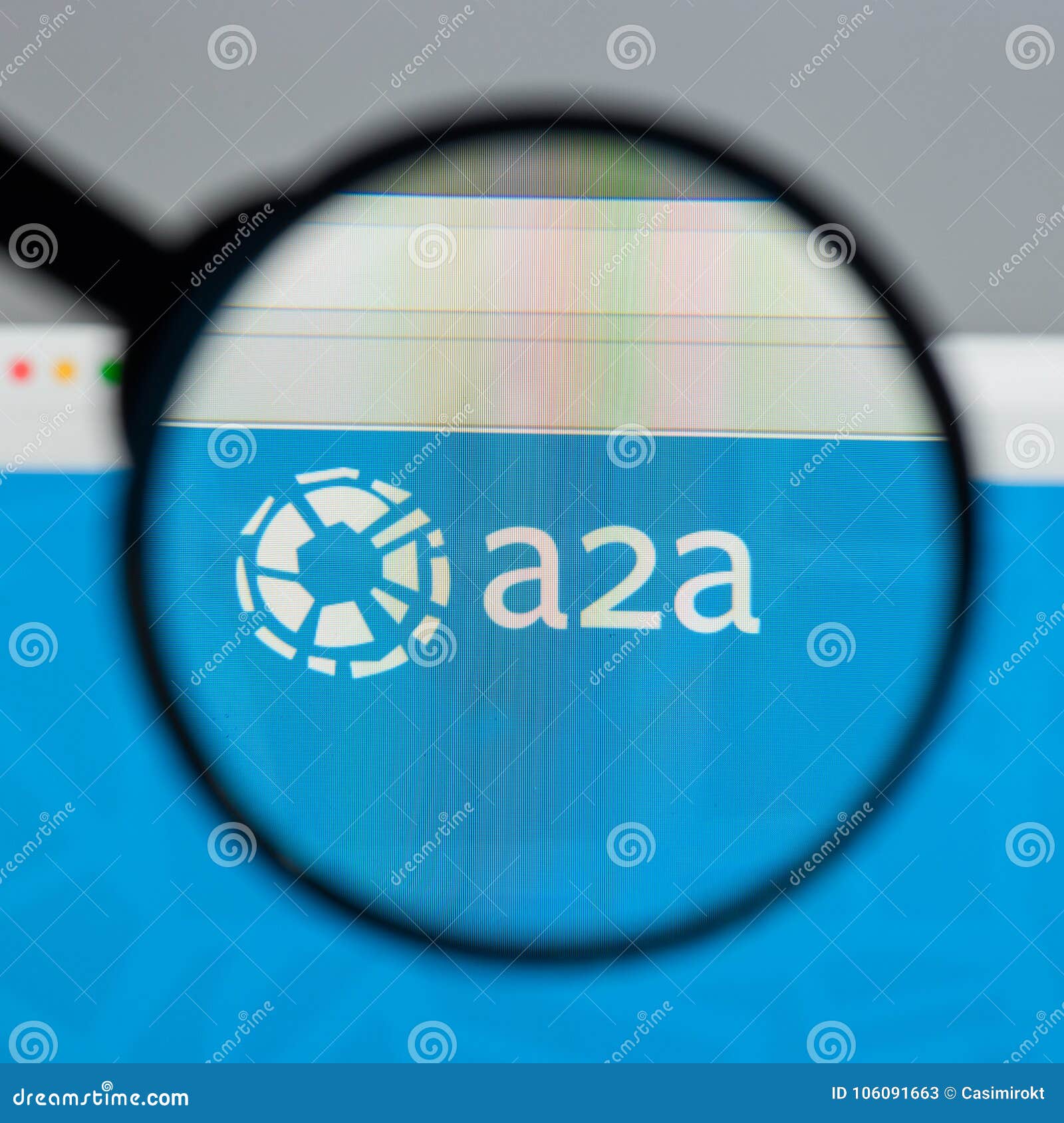 Milan, Italy - August 10, 2017: A2A Website Homepage. it Editorial ...