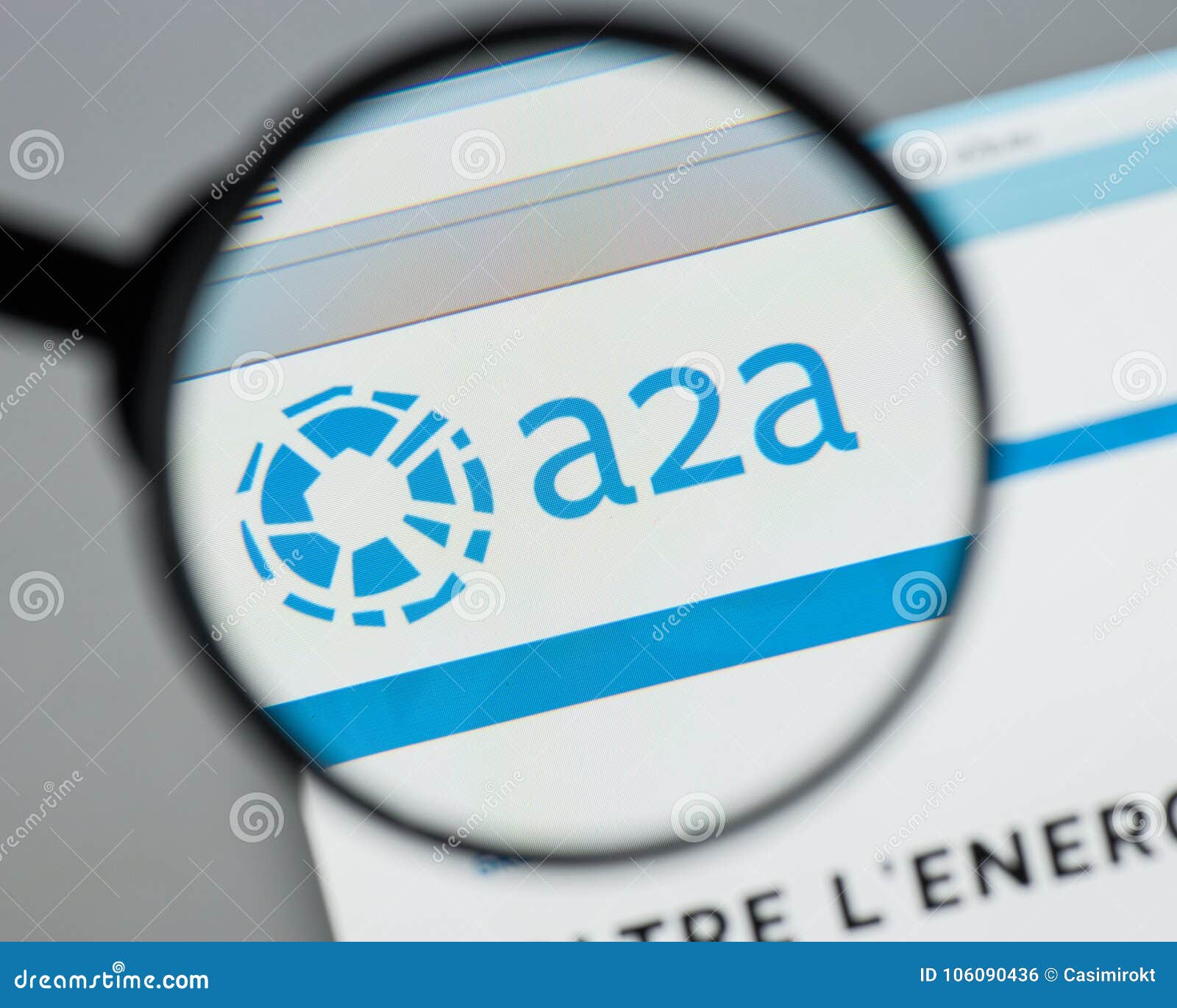 Milan, Italy - August 10, 2017: A2A Website Homepage. it Editorial ...