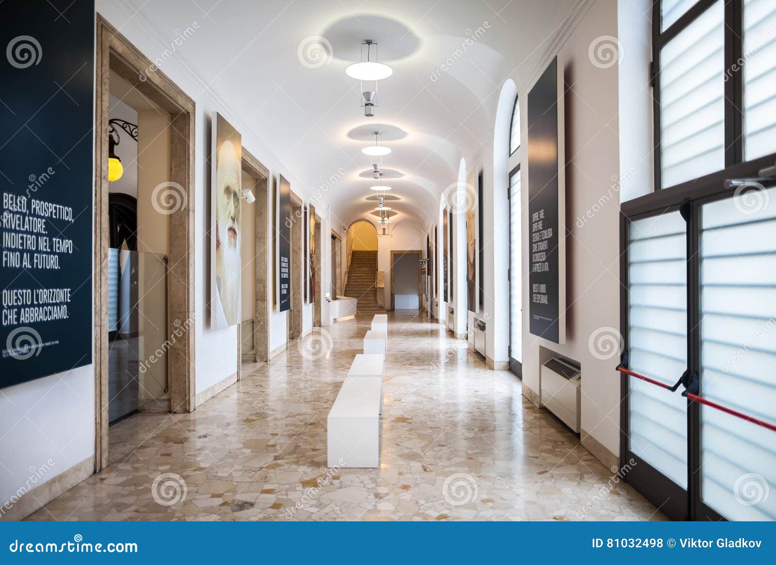 MILAN, ITALY - JUNE 9, 2016: the Corridor of Science and Technology ...