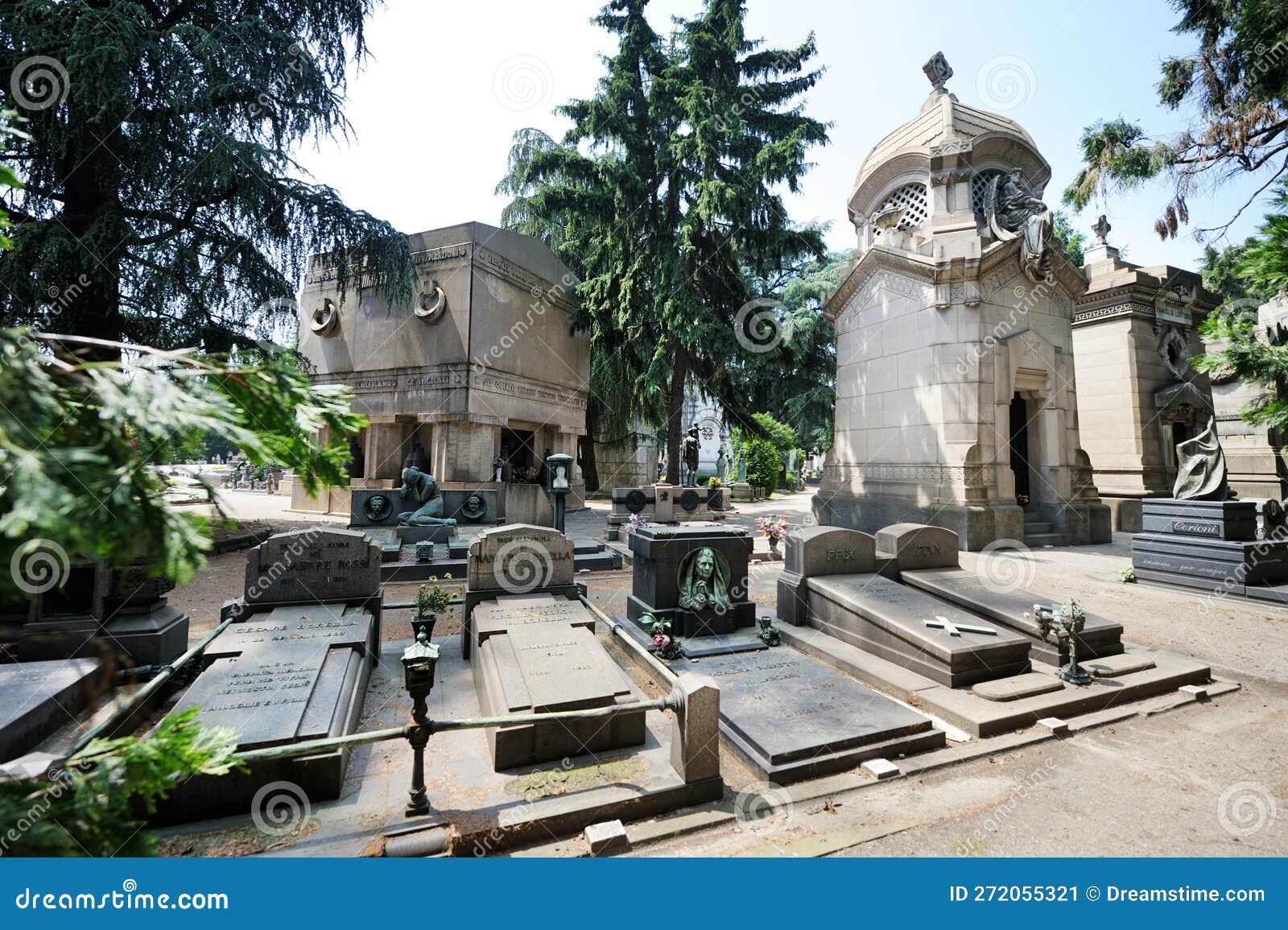 MILAN, ITALY - MAY 2011: Impressive Sculptures, Tombs and Monuments of ... MILAN, ITALY - MAY 2011: Impressive Sculptures, Tombs and Monuments of ...