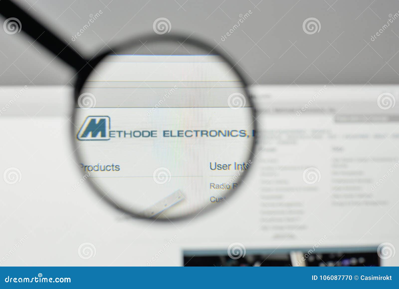 Milan, Italy - November 1, 2017: Methode Electronics Logo on the ...