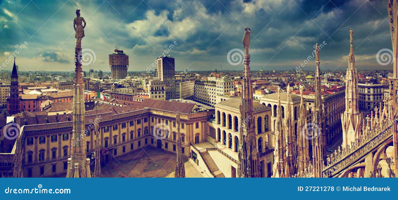 Milan, Italy panorama stock photo. Image of panorama - 27221278