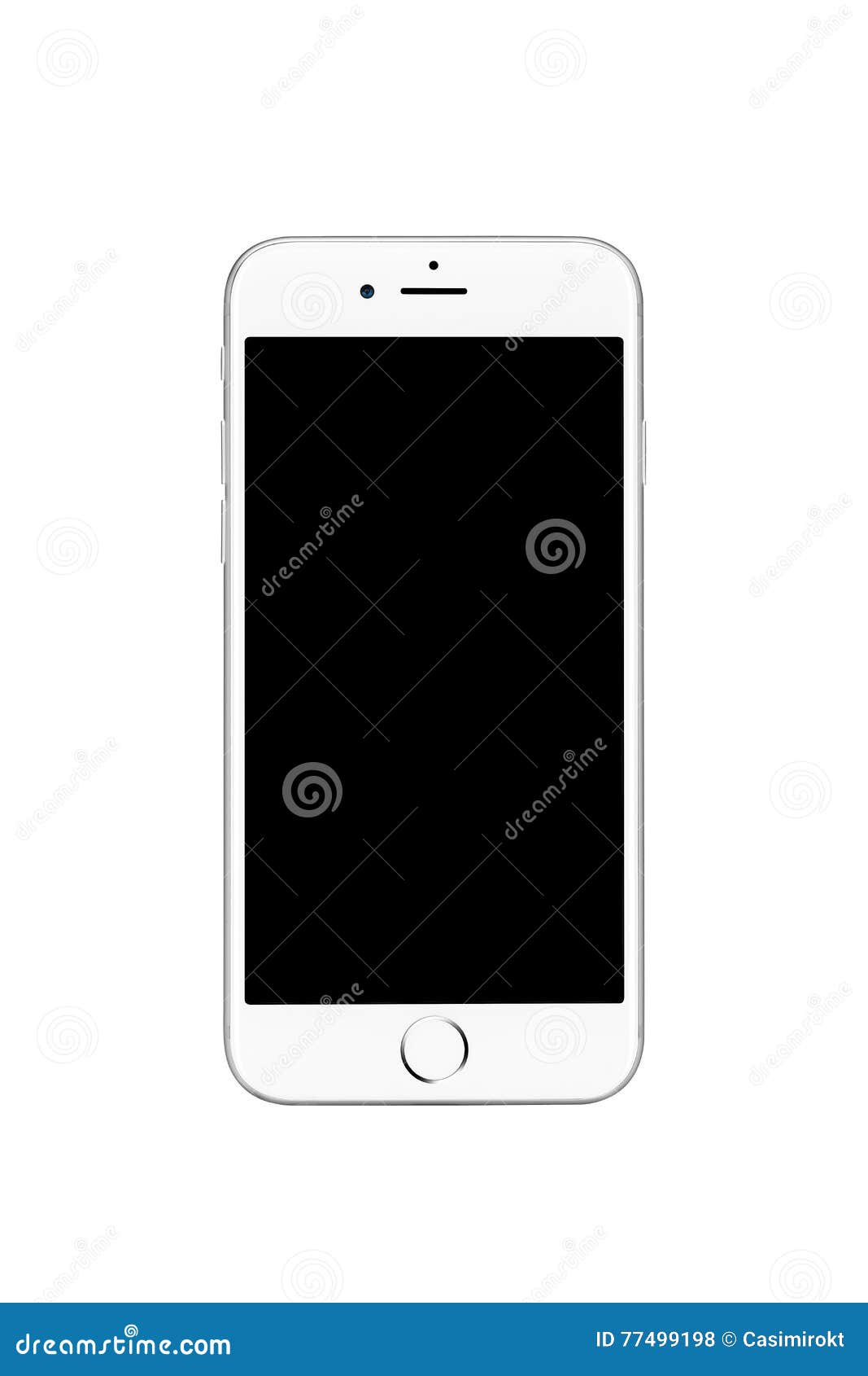 Milan, Italy - September 19, 2016: Front View of Silver Apple IPhone 7 ...