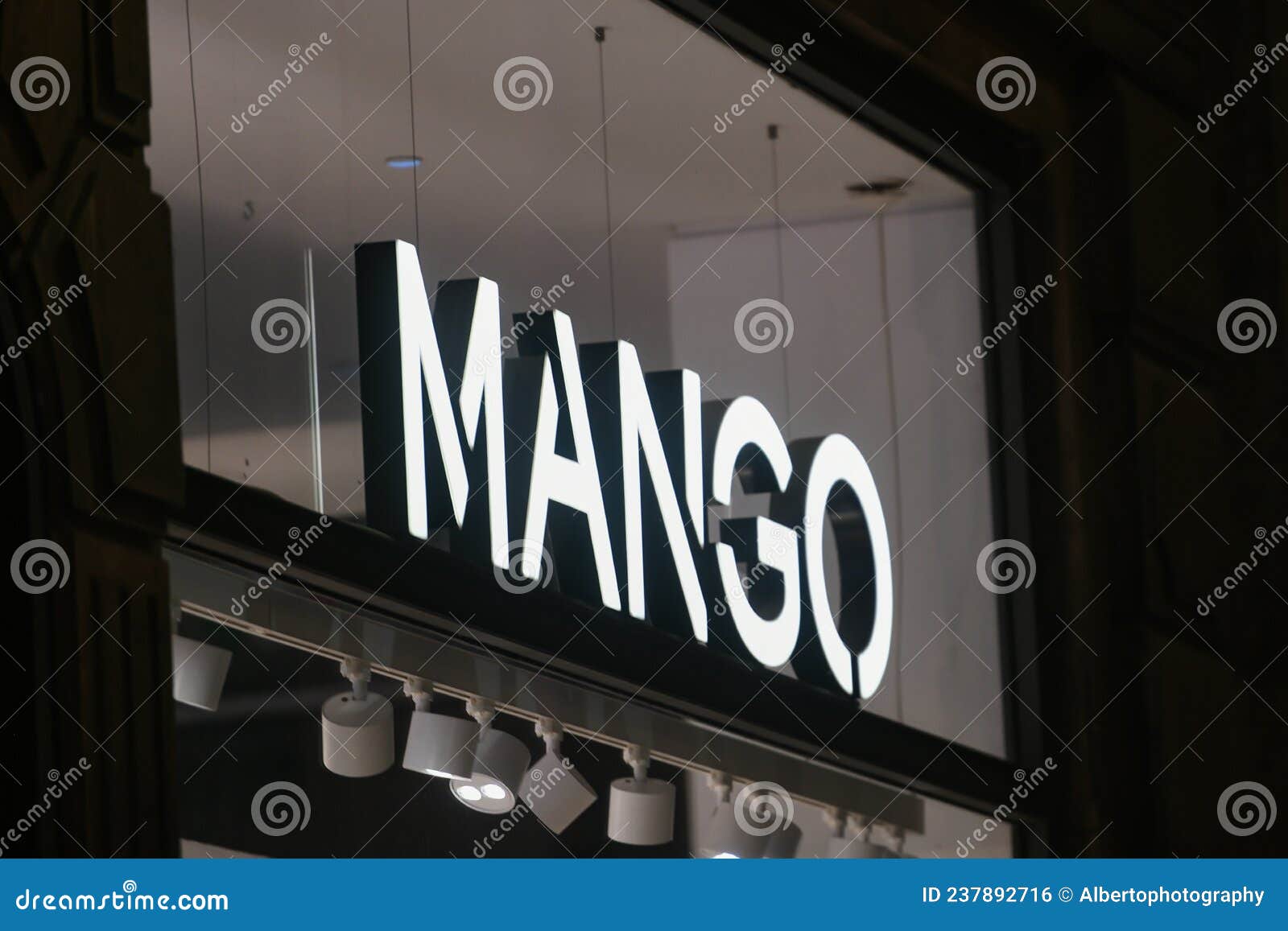 Mango Logo On Mango`s Shop Editorial Image | CartoonDealer.com #162609294