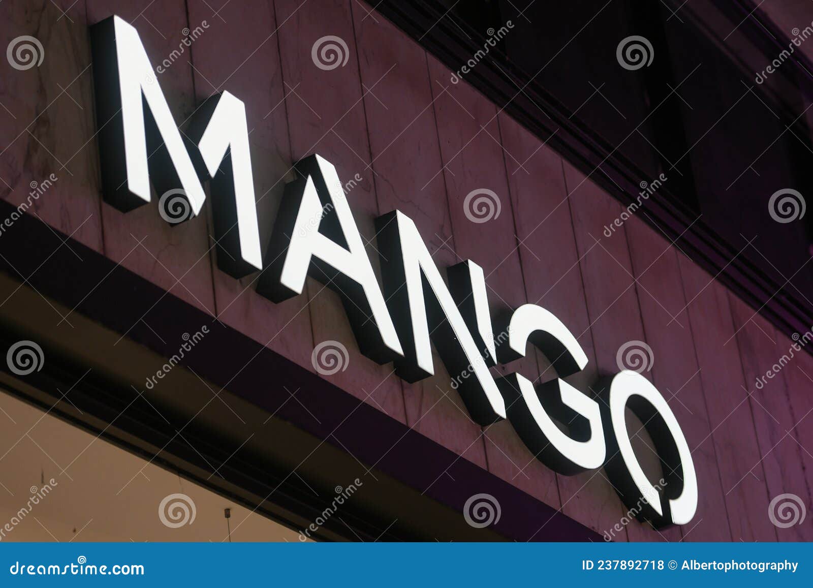 Mango Logo On Mango`s Shop Editorial Image | CartoonDealer.com #162609294
