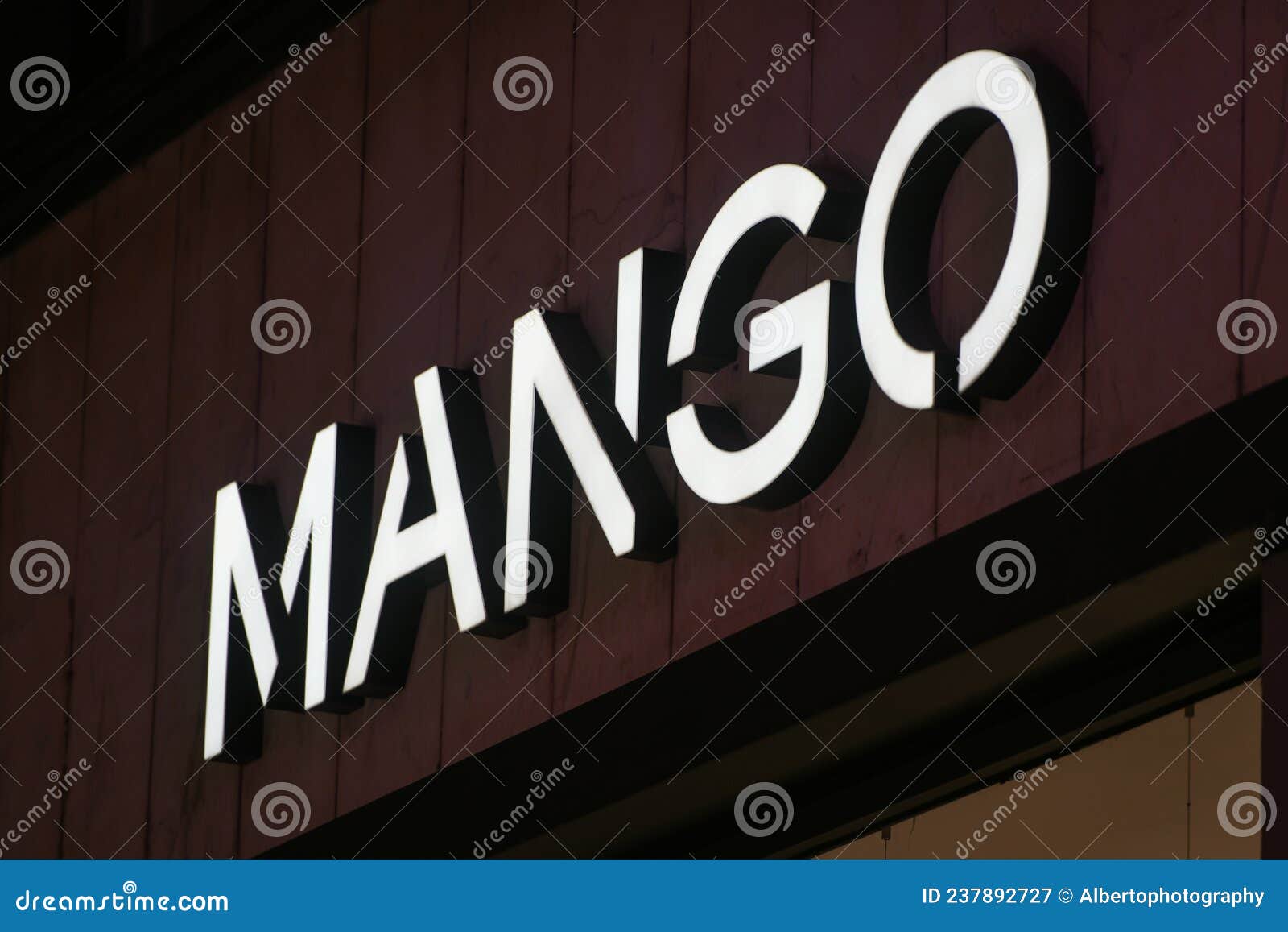 Mango Logo Displayed on a Facade of a Store in Milan Editorial ...