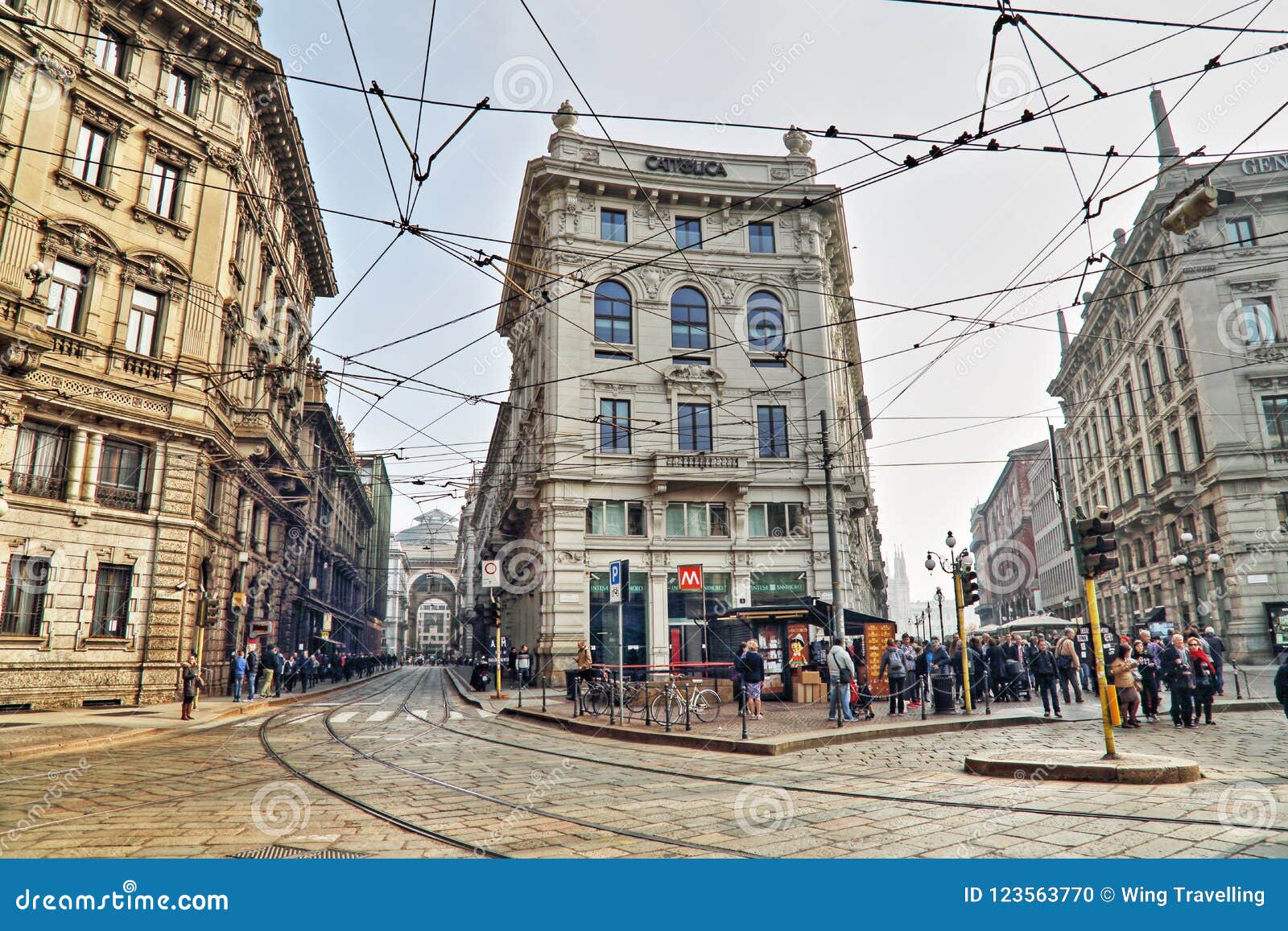 Milan, Italy editorial image. Image of world, street - 123563770