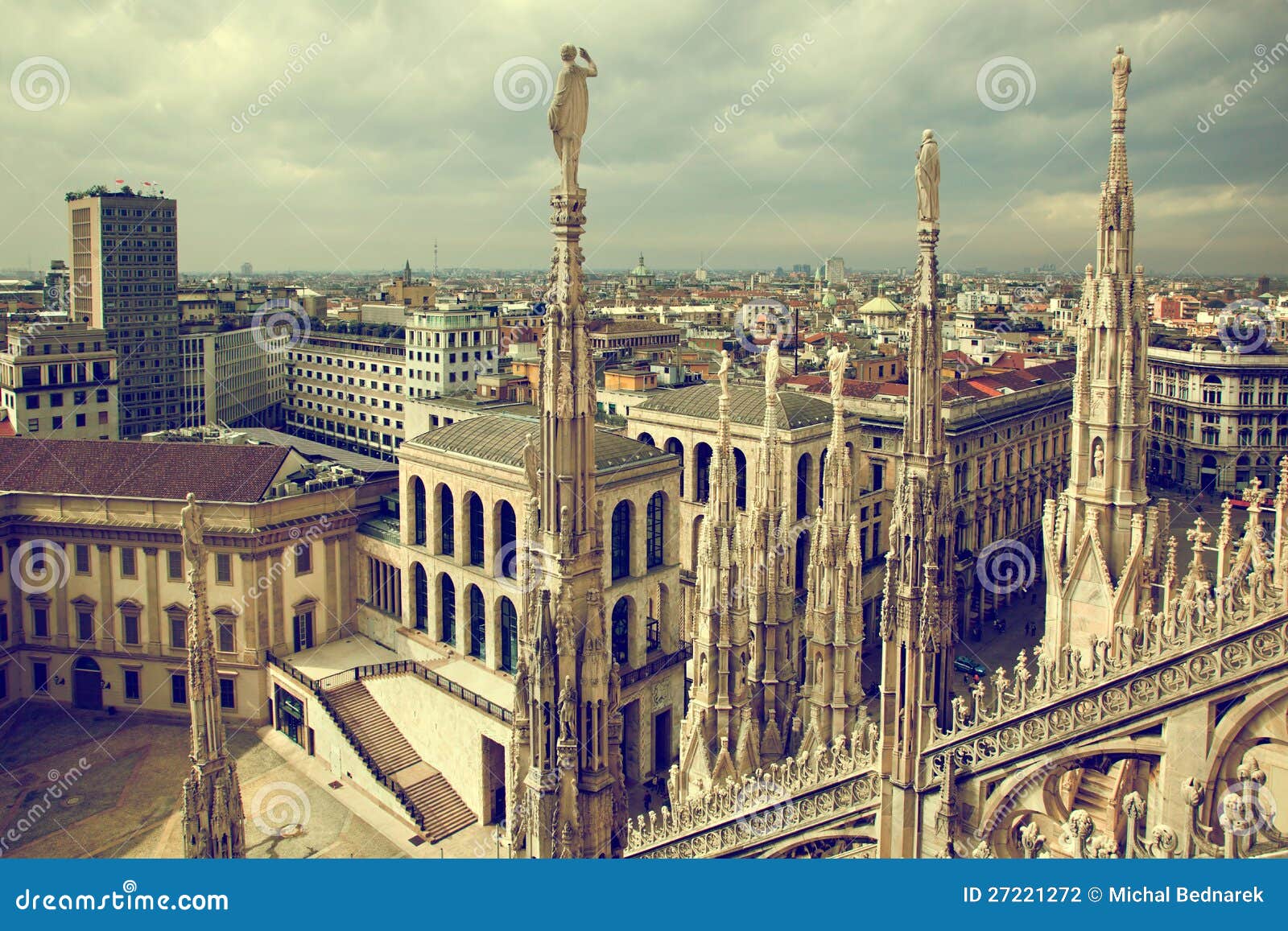 Milan, Italy. View on Royal Palace Stock Photo - Image of milano, city ...