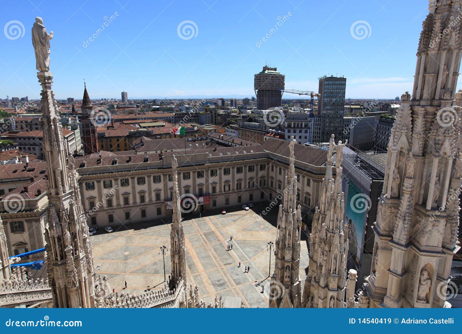 Milan, landscape stock image. Image of aerial, landscape - 14540419