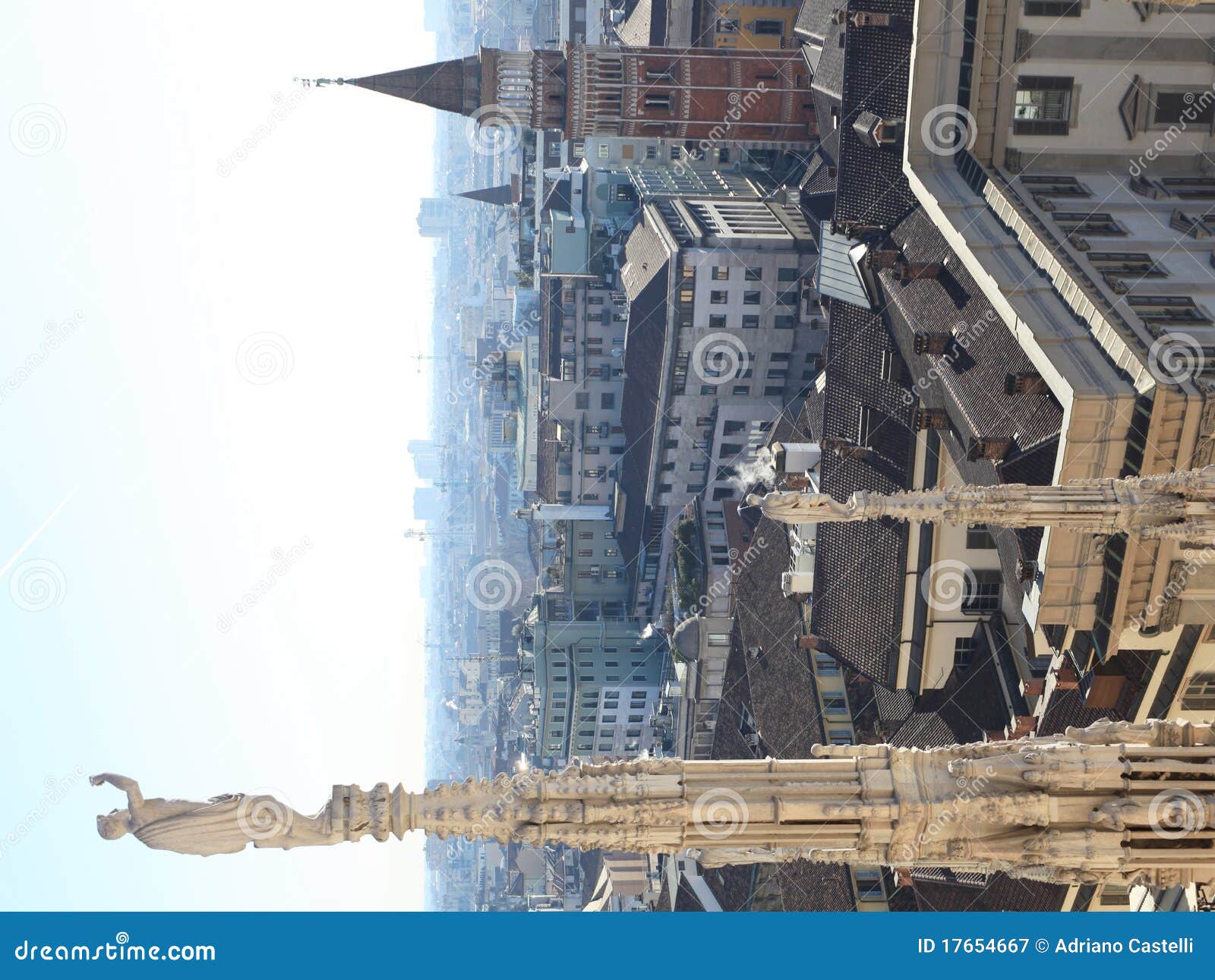 Milan landscape stock image. Image of galleria, vittorio - 17654667