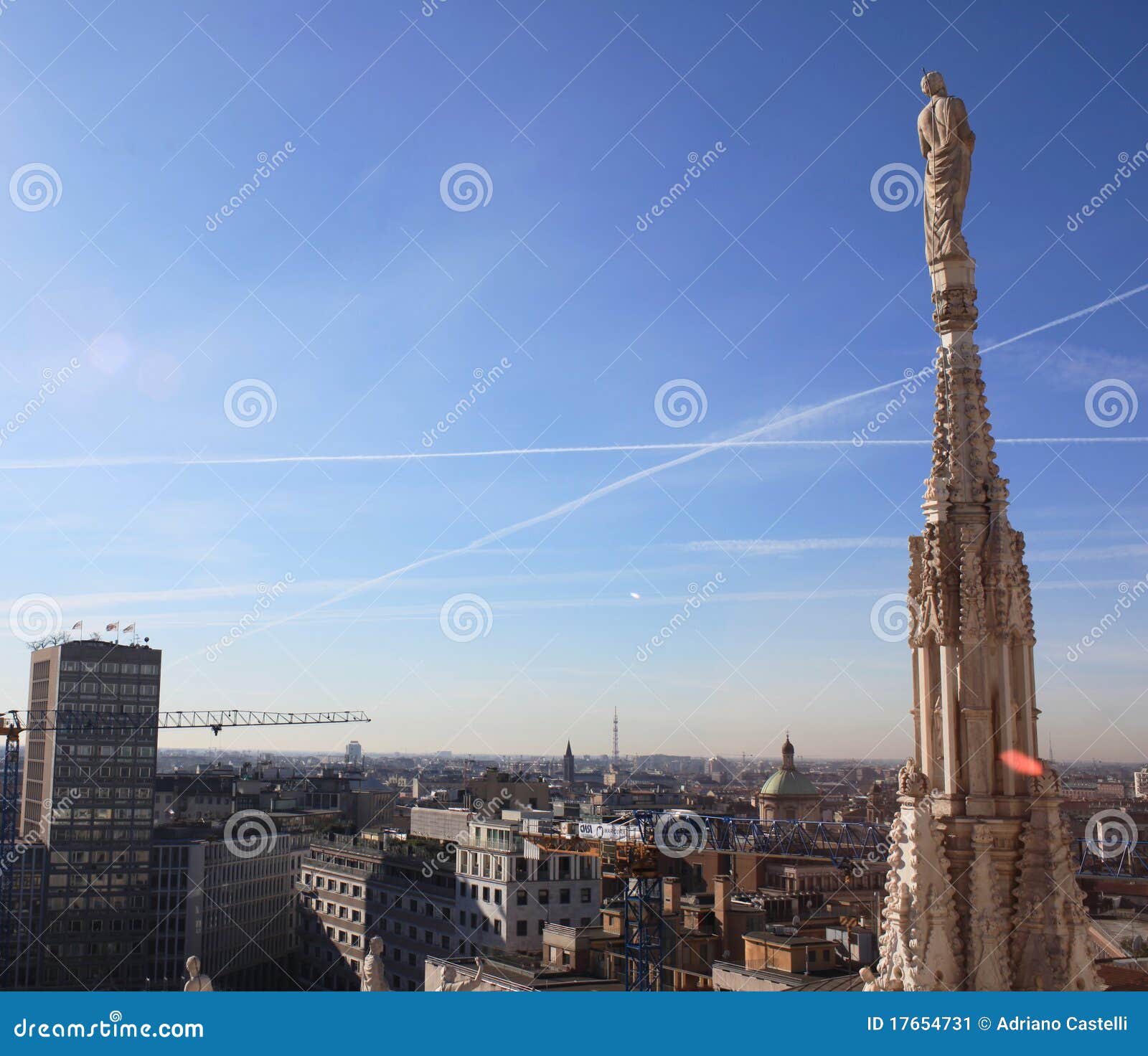 Milan landscape stock image. Image of milan, piazza, gallery - 17654731