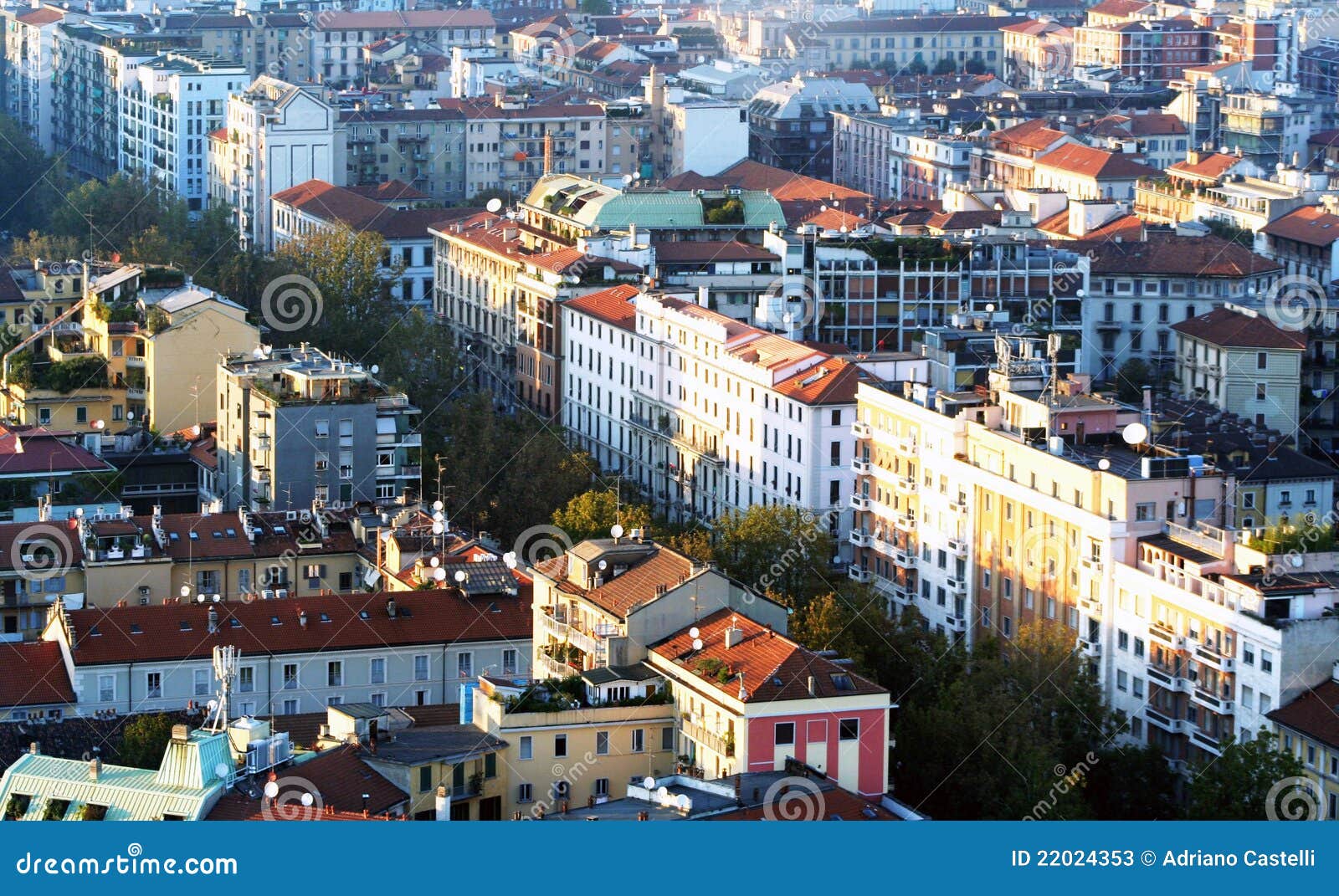 Milan, landscape view stock image. Image of milano, panoramic - 22024353