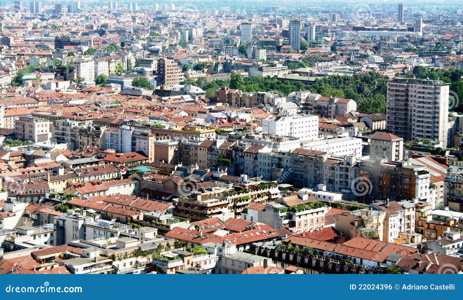 Milan, landscape view stock photo. Image of building - 22024396
