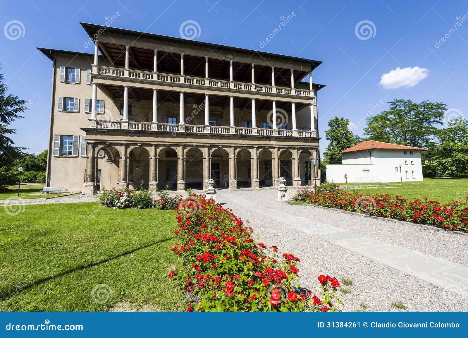 Milan (Lombardy, Italy): Villa Simonetta Stock Image - Image of outdoor ...