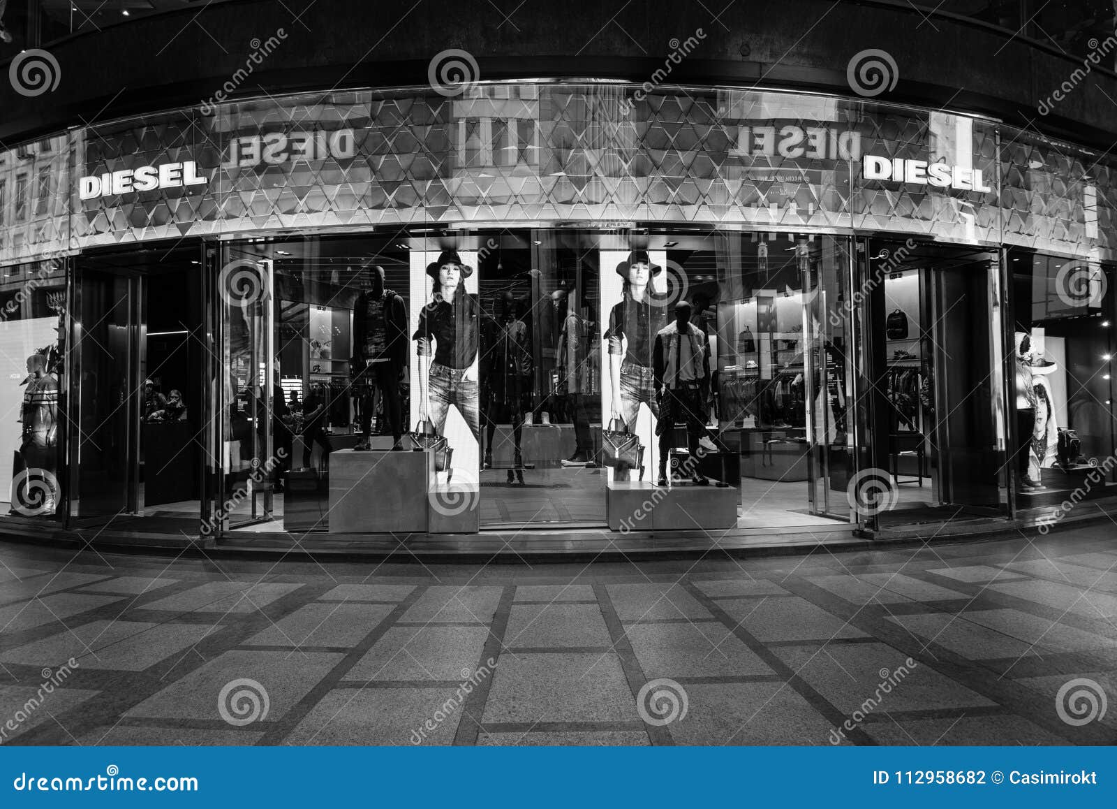 Milan - October 9, 2016: Diesel Store in Milan Editorial Photography ...