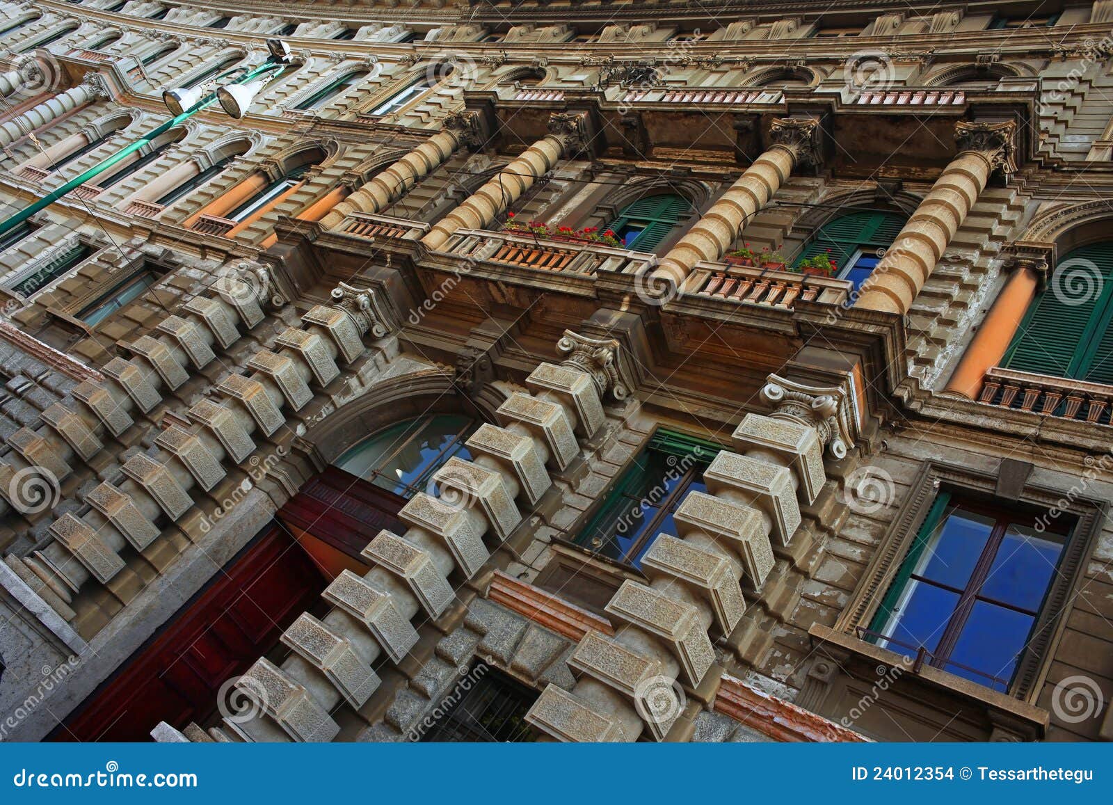 Milan Palace Facade stock photo. Image of background - 24012354