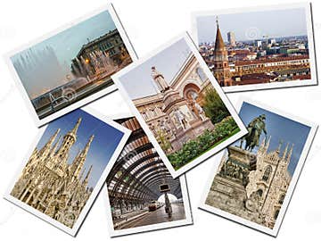 Milan Postcards stock photo. Image of card, photographs - 11408910